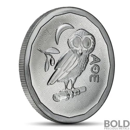 2024 1 oz St. Helena Athena Owl Silver Coin (BU)
