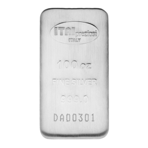 100 oz Italpreziosi Silver Bar