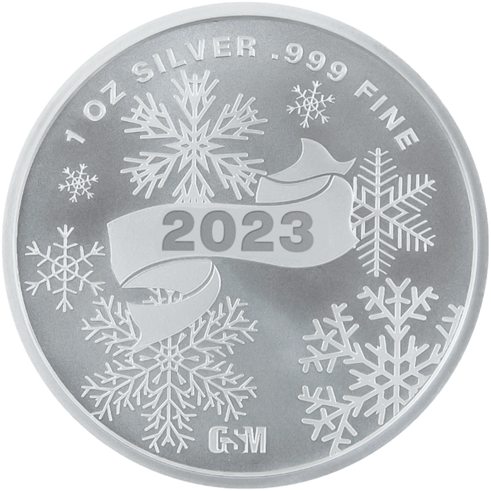 2022 1 oz Merry Christmas Santa Silver Round | BOLD Precious Metals