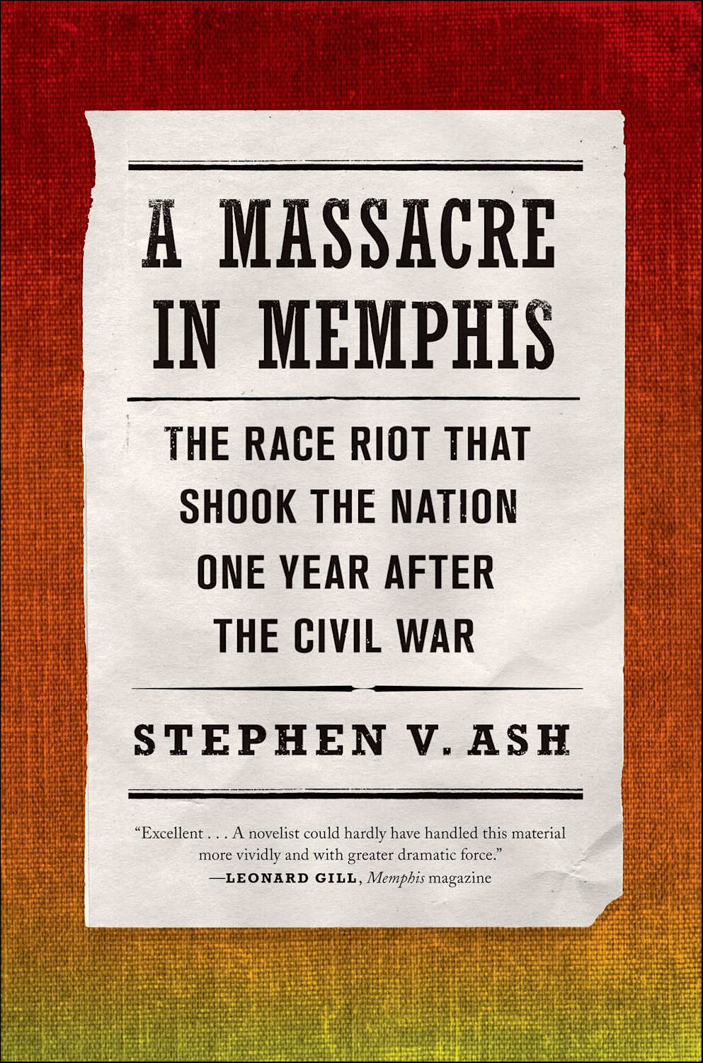 A Massacre in Memphis by Stephen V. Ash - BookBub