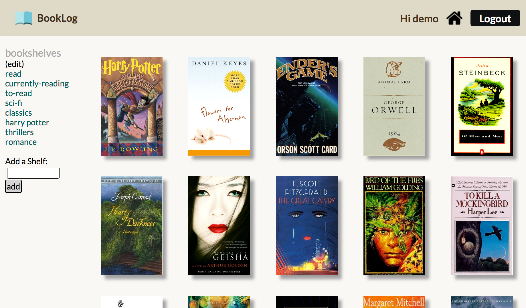 GitHub - huynhaaron/bookLog: BookLog! Keep track of your books