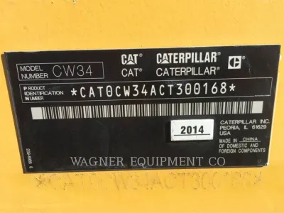 Used 2015 Caterpillar CW34 Compactor For Sale