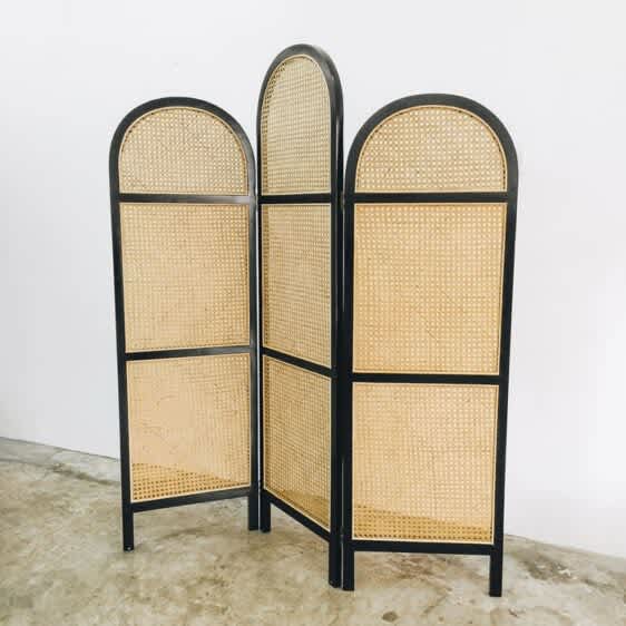 Anindya 3 Panel Rattan Partition – Booming Plus