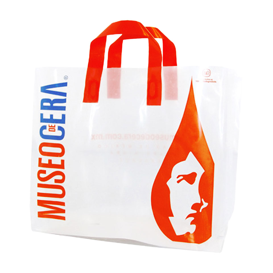 Soft Loop Handle Plastic Shopping Bags | BÖRSE HANDBRANDING