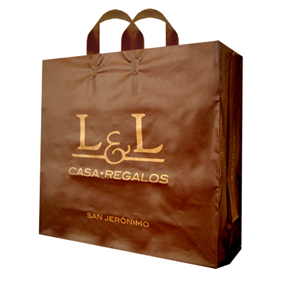 Soft Loop Handle Plastic Shopping Bags | BÖRSE HANDBRANDING