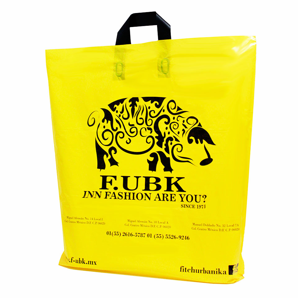 Soft Loop Handle Plastic Shopping Bags | BÖRSE HANDBRANDING