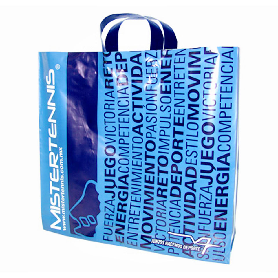 Soft Loop Handle Plastic Shopping Bags | BÖRSE HANDBRANDING