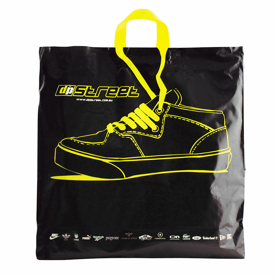Soft Loop Handle Plastic Shopping Bags | BÖRSE HANDBRANDING