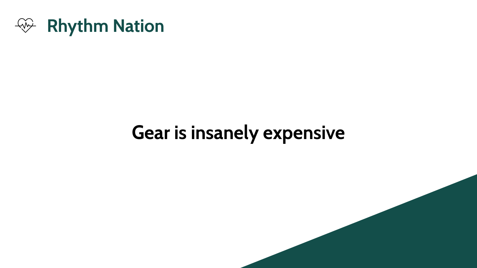 Gear is insanely expensive