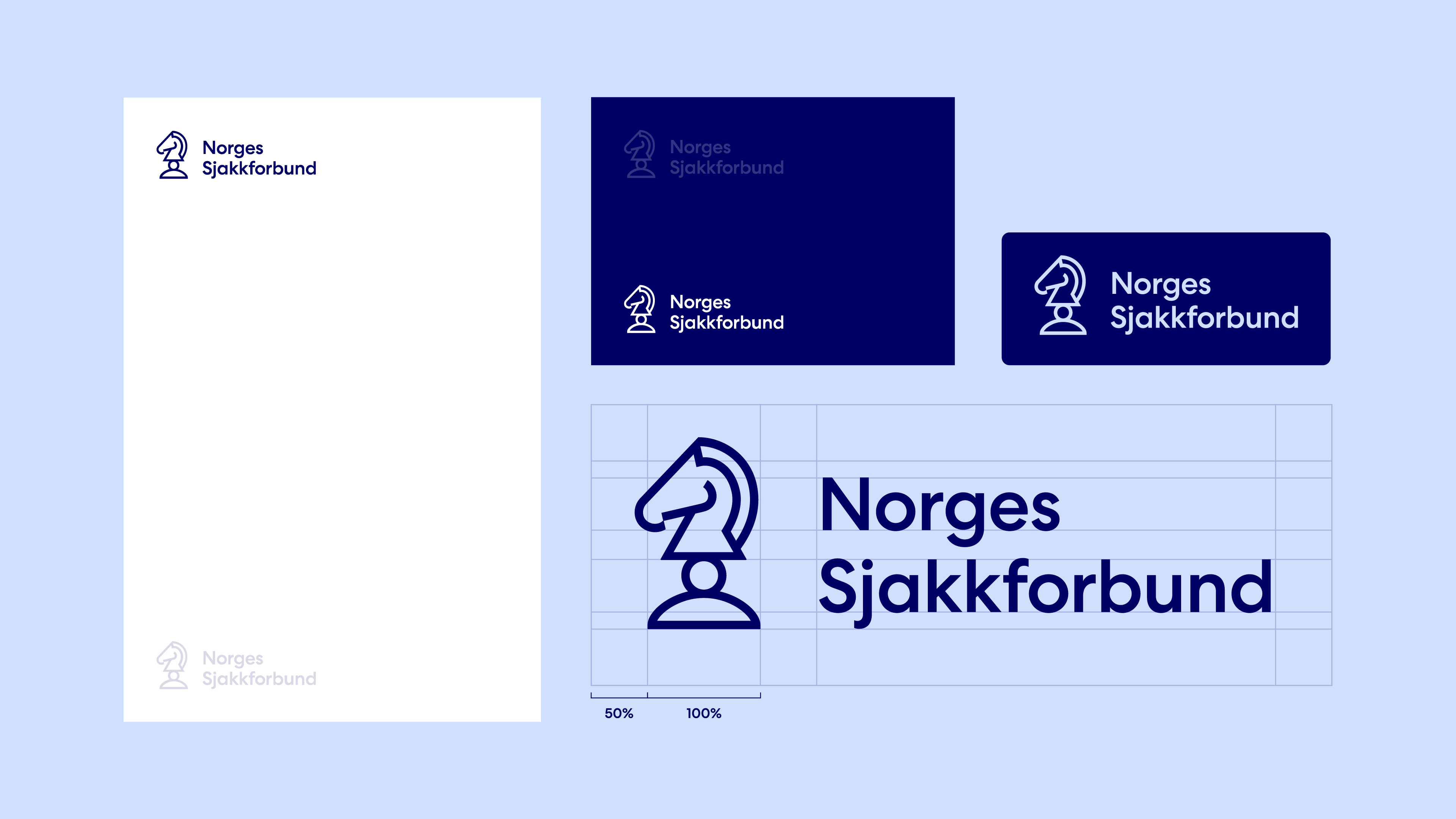 Norges Sjakkforbund - brand identity, guideline and assets.