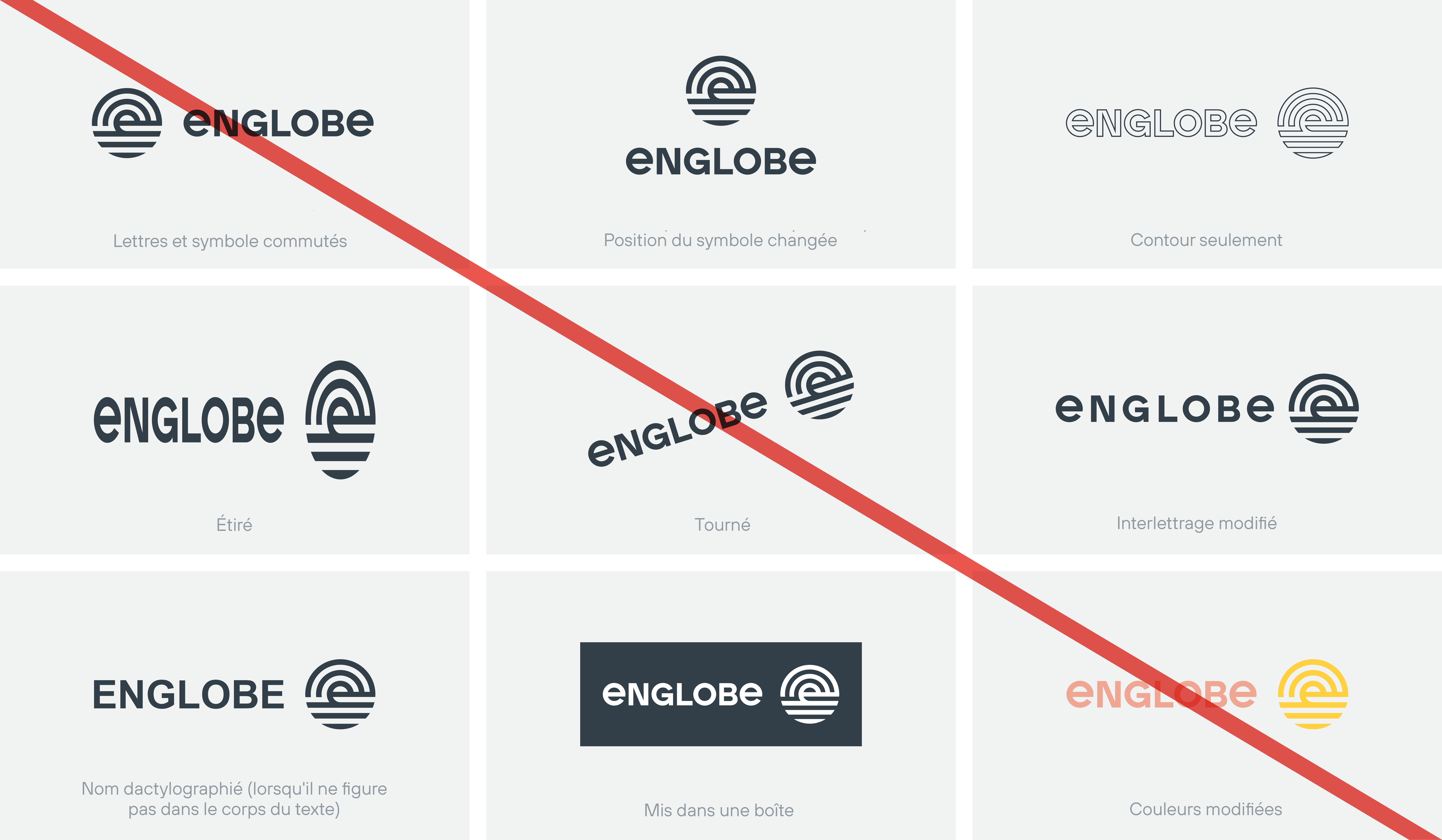 Englobe (FR) - brand identity, guideline and assets.