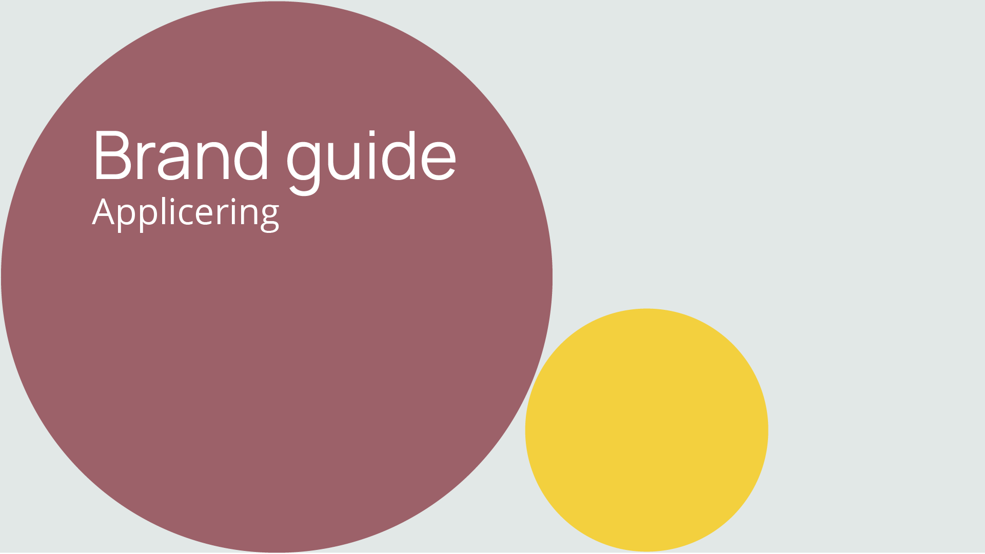 WSA brand guide – Applicering