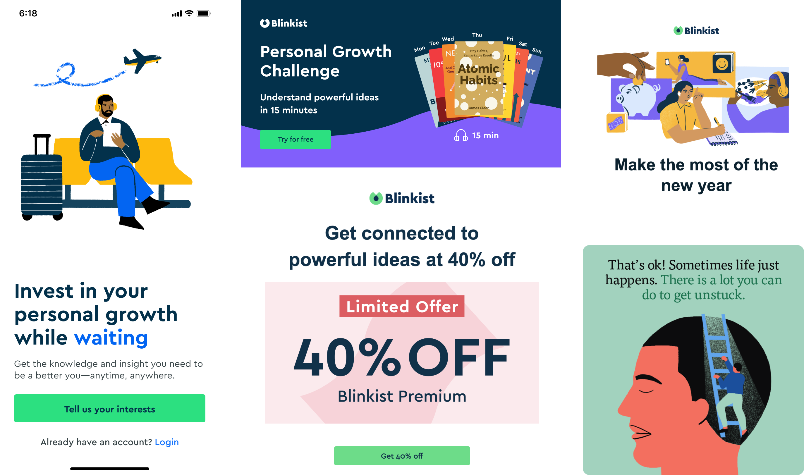 Blinkist Brand Book - brand identity, guideline and assets.