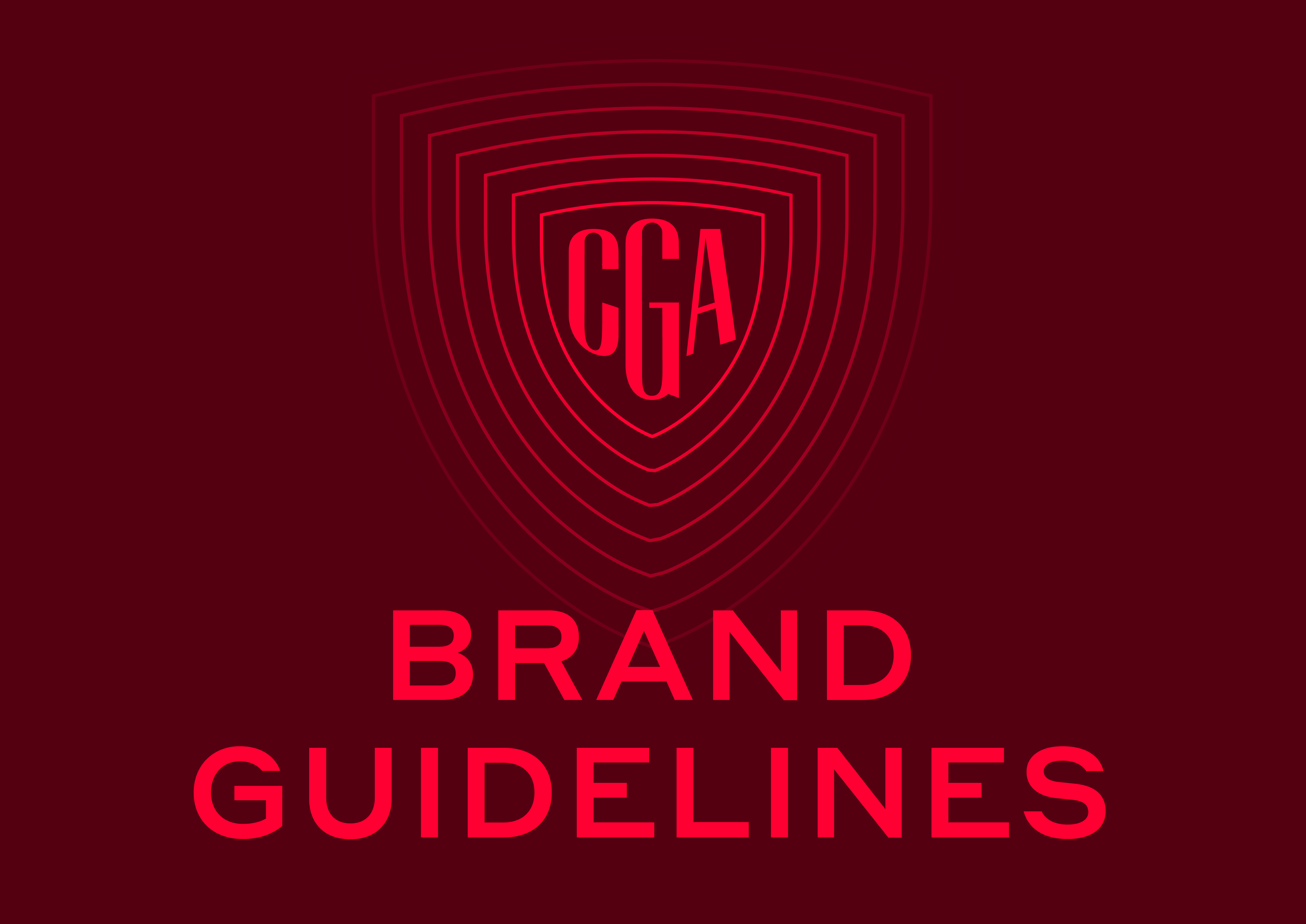 CGA copy - brand identity, guideline and assets.