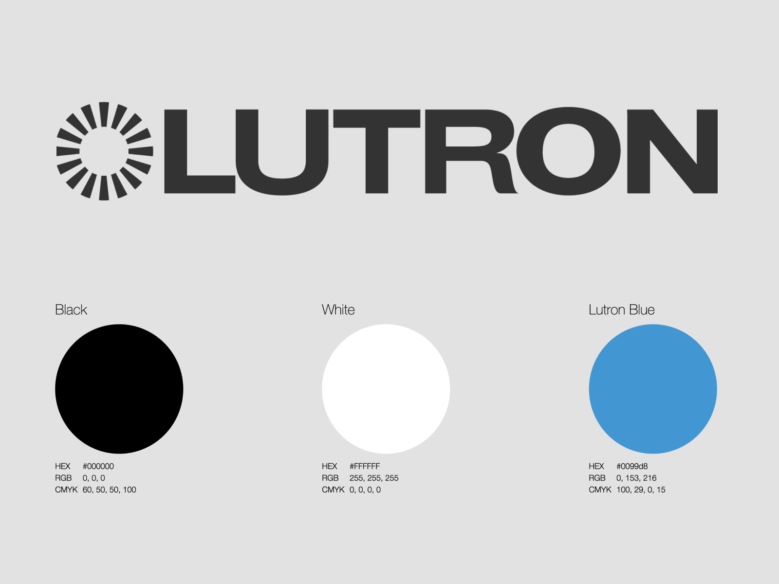 00–Lutron–Overview - brand identity, guideline and assets.