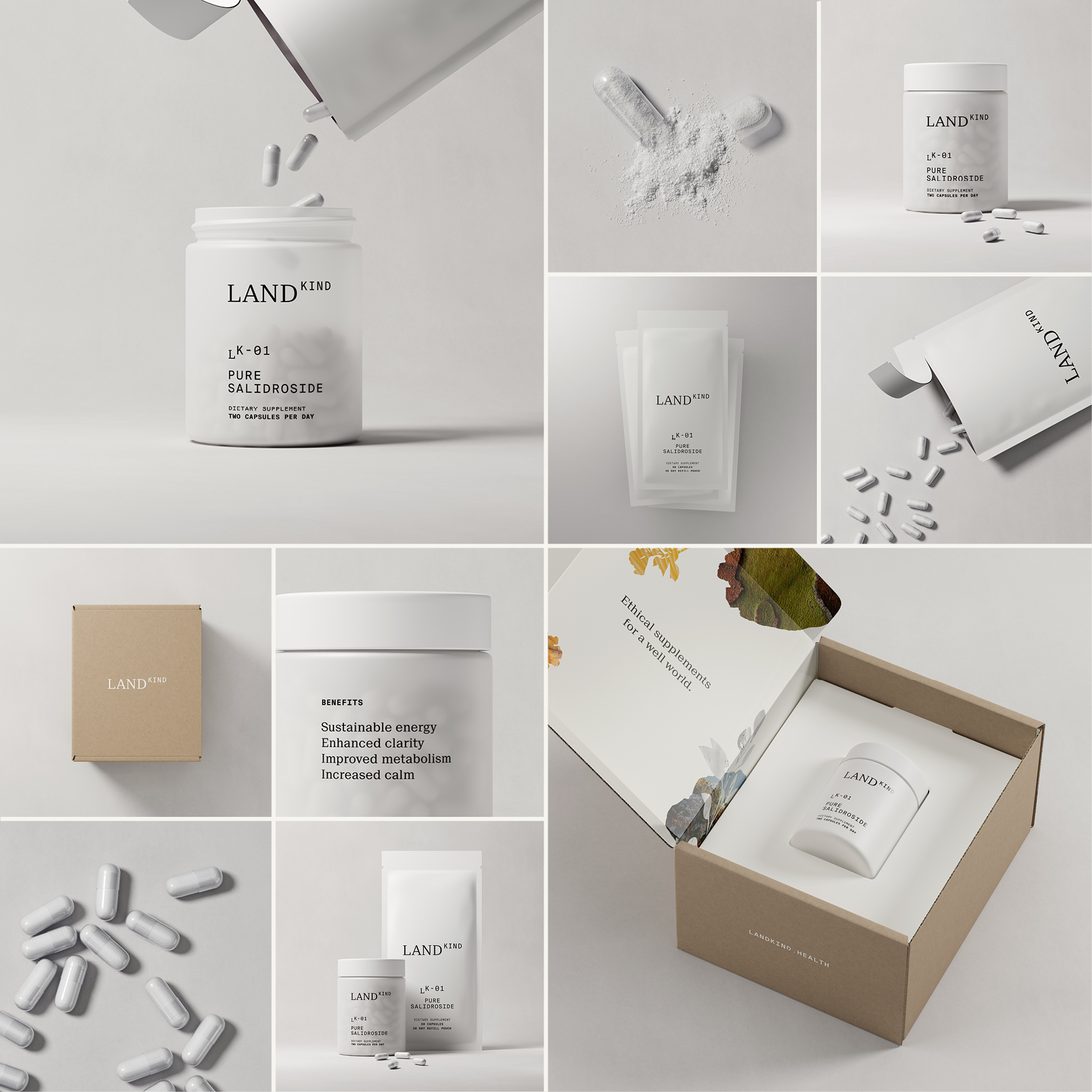 Landkind - brand identity, guideline and assets.