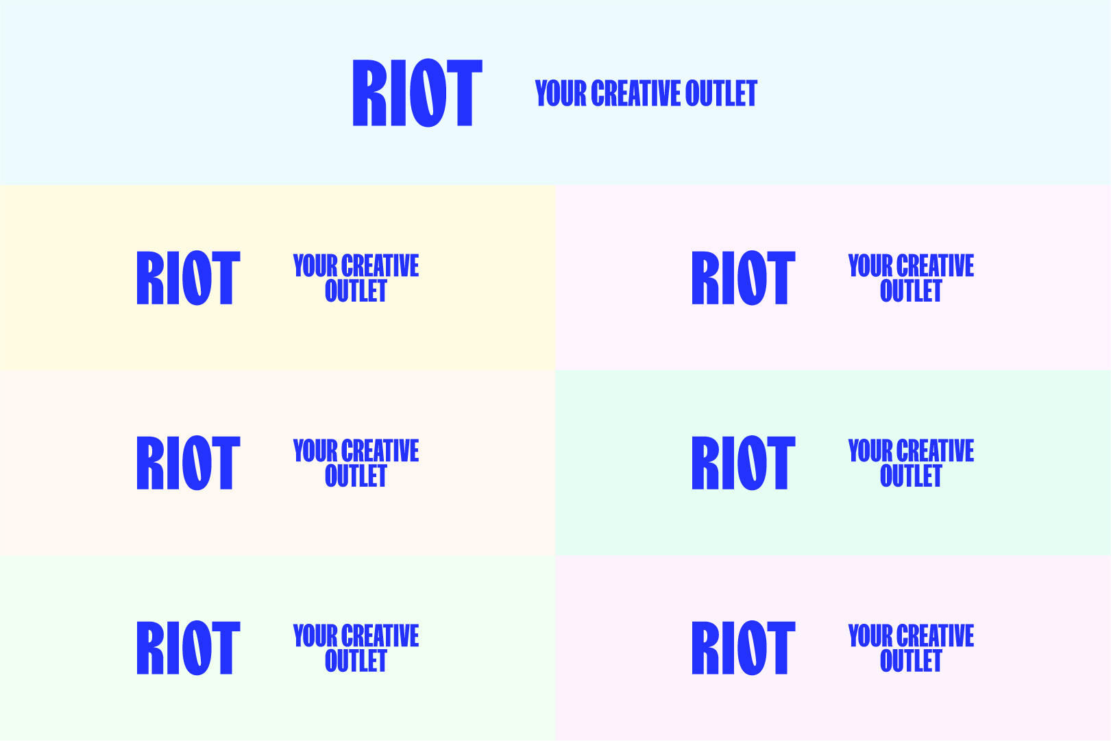RIOT - brand identity, guideline and assets.