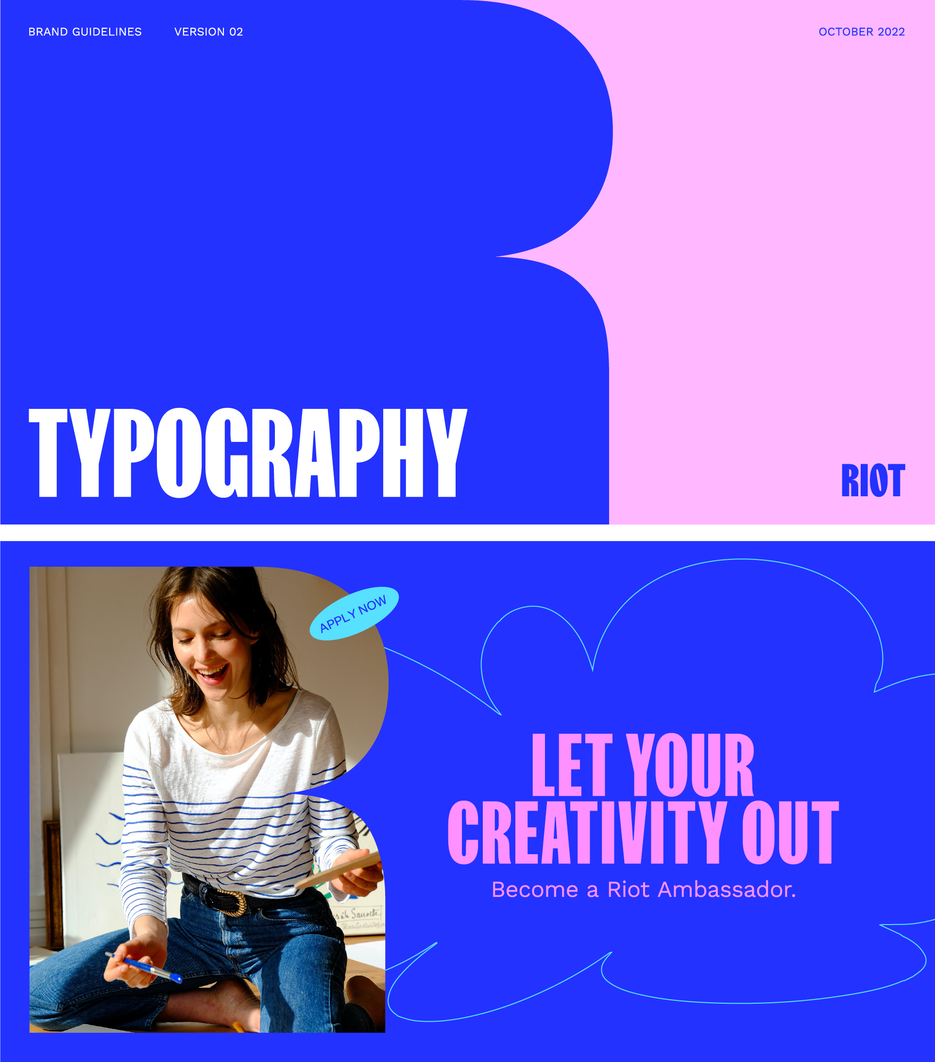 RIOT - brand identity, guideline and assets.