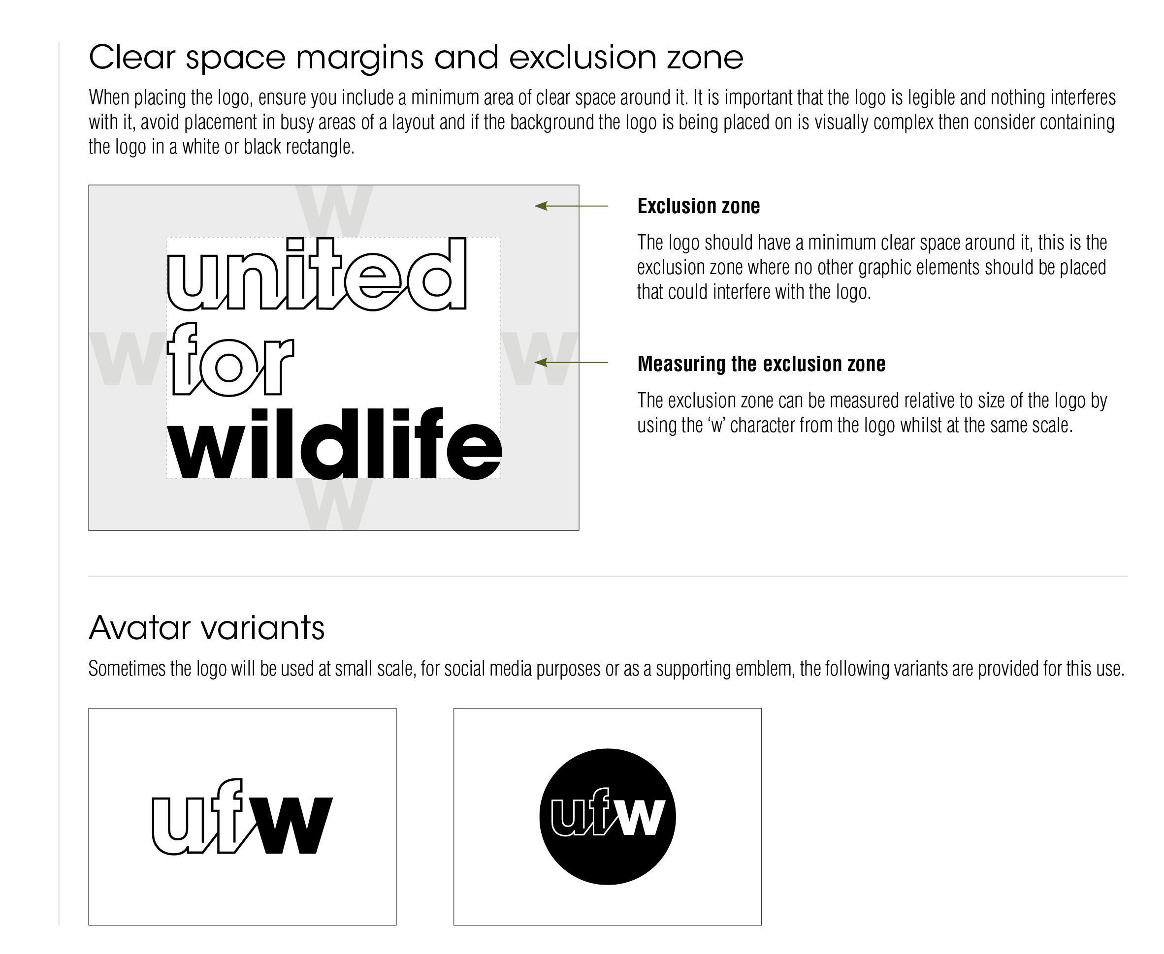 UfW Guidelines - brand identity, guideline and assets.