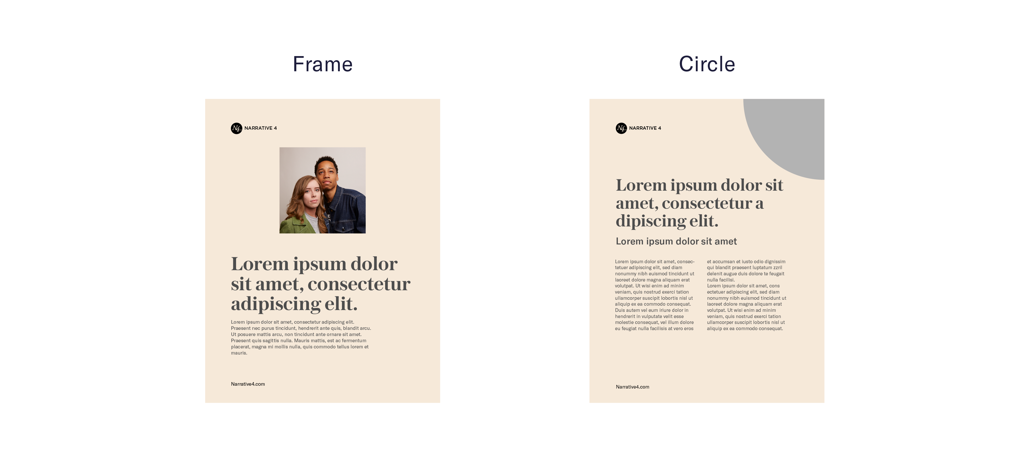 Narrative 4 - brand identity, guideline and assets.