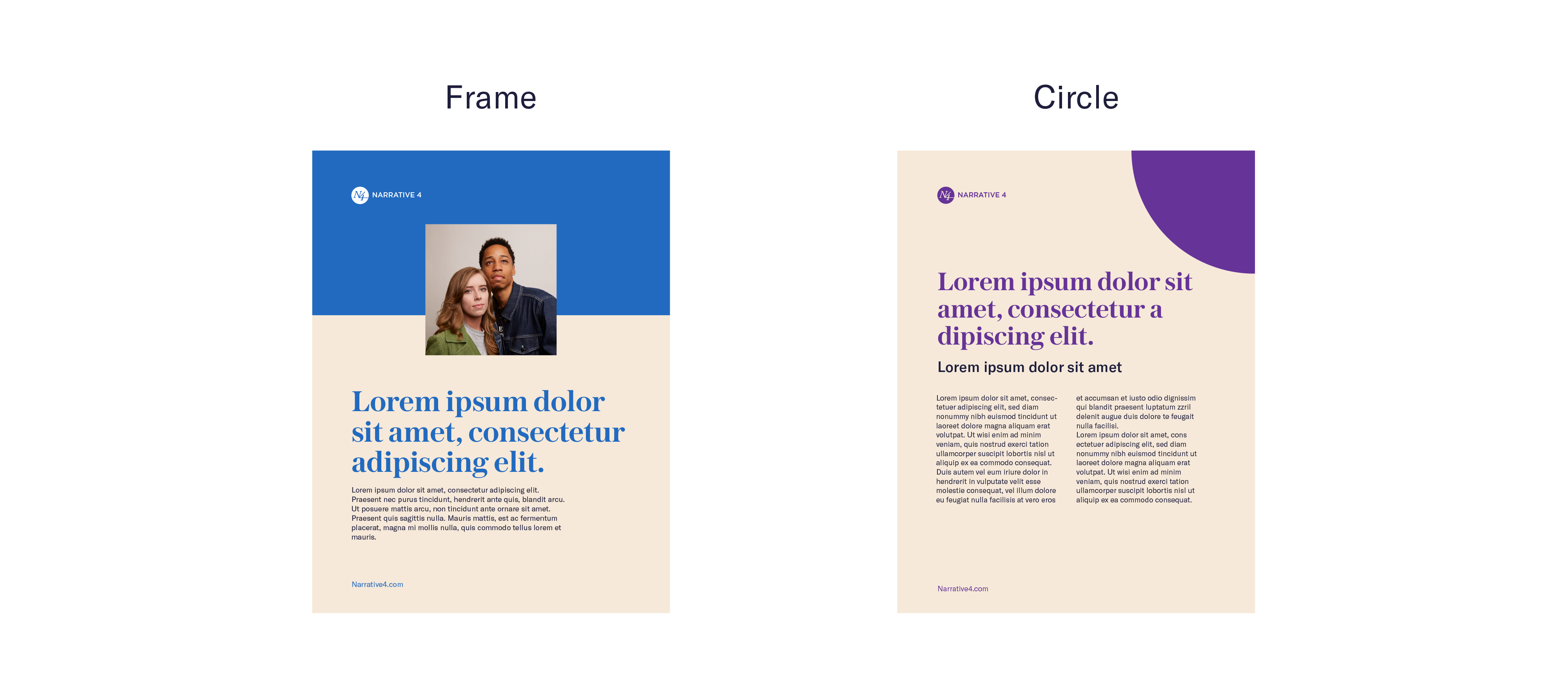 Narrative 4 - brand identity, guideline and assets.