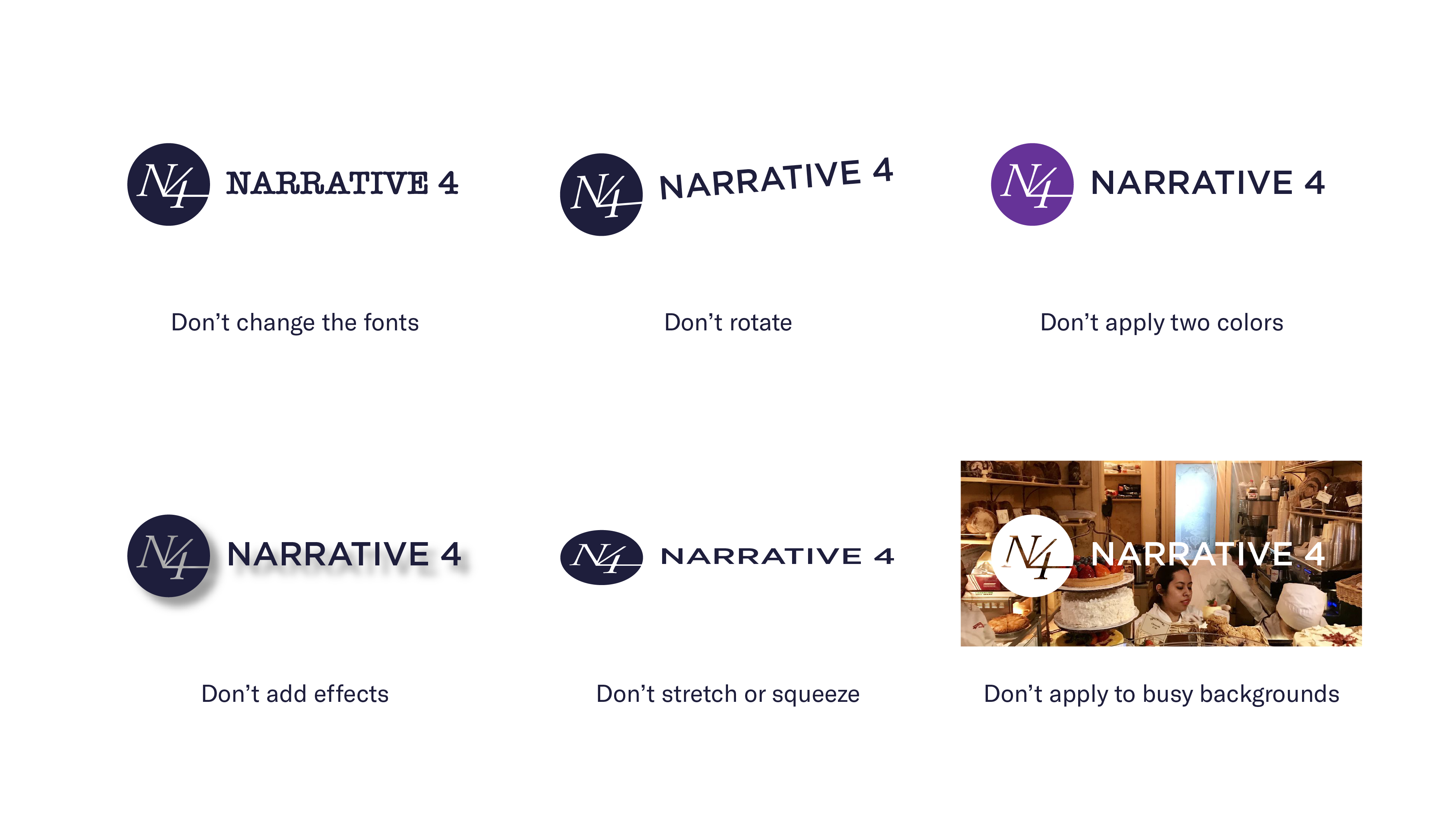 Narrative 4 - brand identity, guideline and assets.