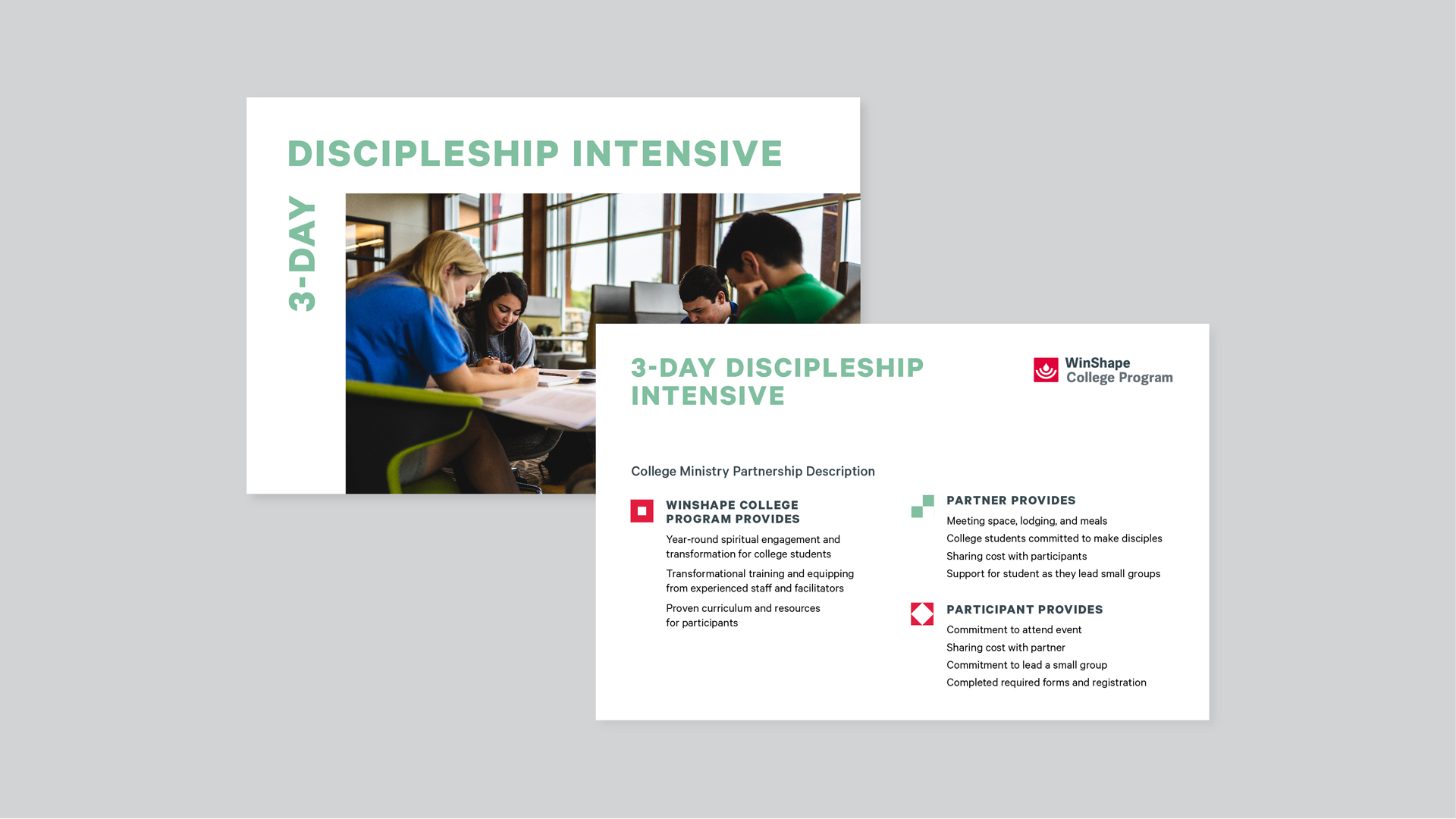 WinShape College Program - brand identity, guideline and assets.