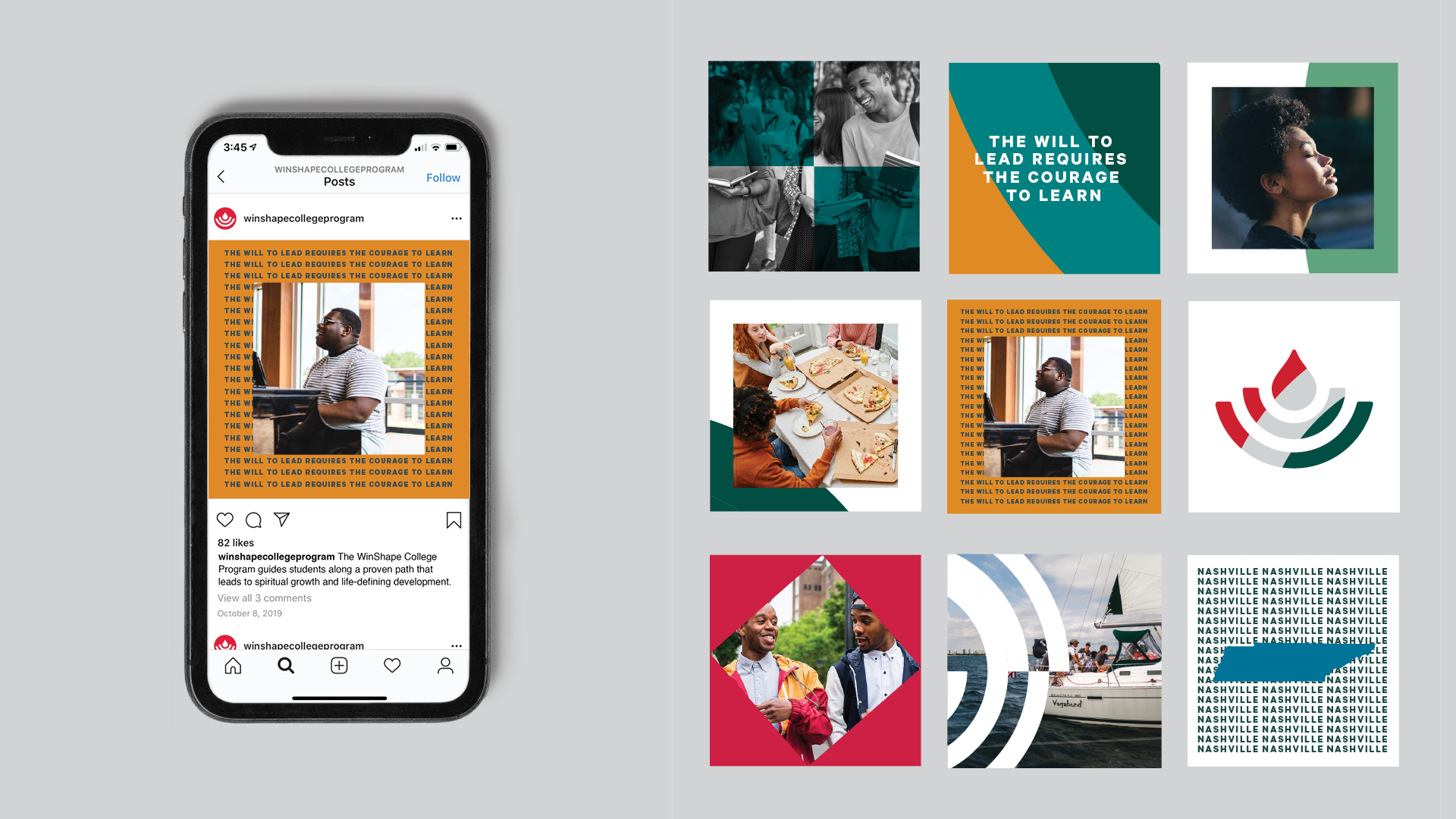 WinShape College Program - brand identity, guideline and assets.