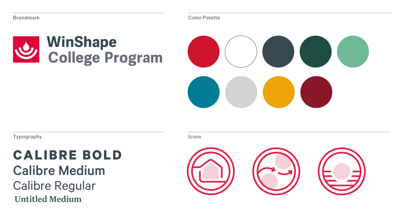 WinShape College Program - brand identity, guideline and assets.