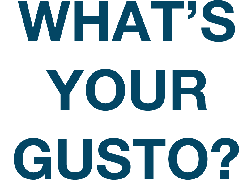 gusto! - brand identity, guideline and assets.