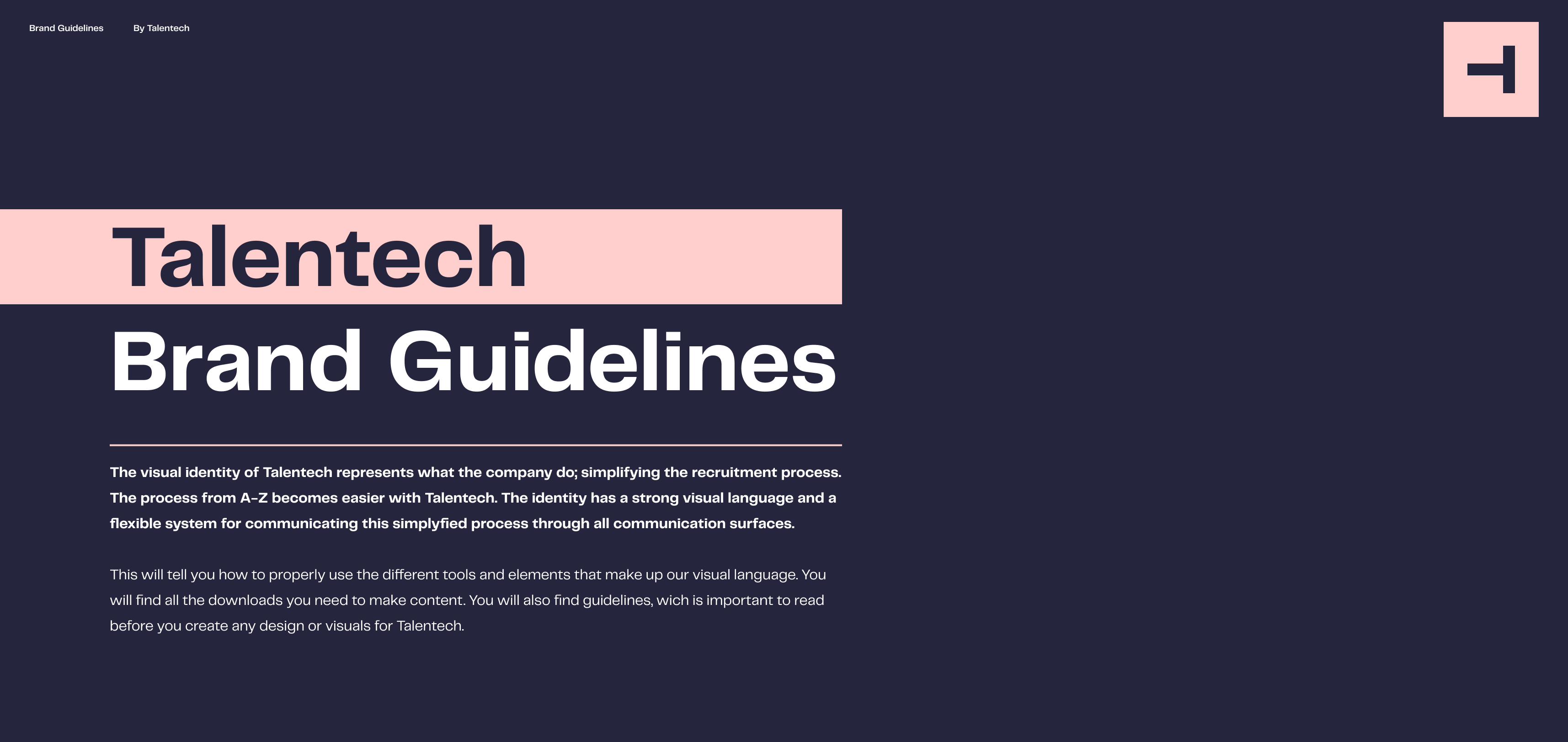 Talentech Brand guidelines