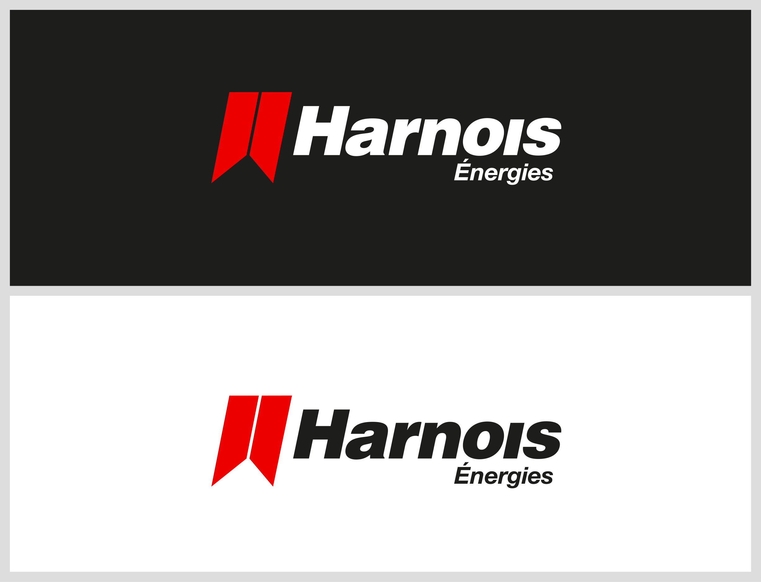 Harnois Énergies Général - brand identity, guideline and assets.