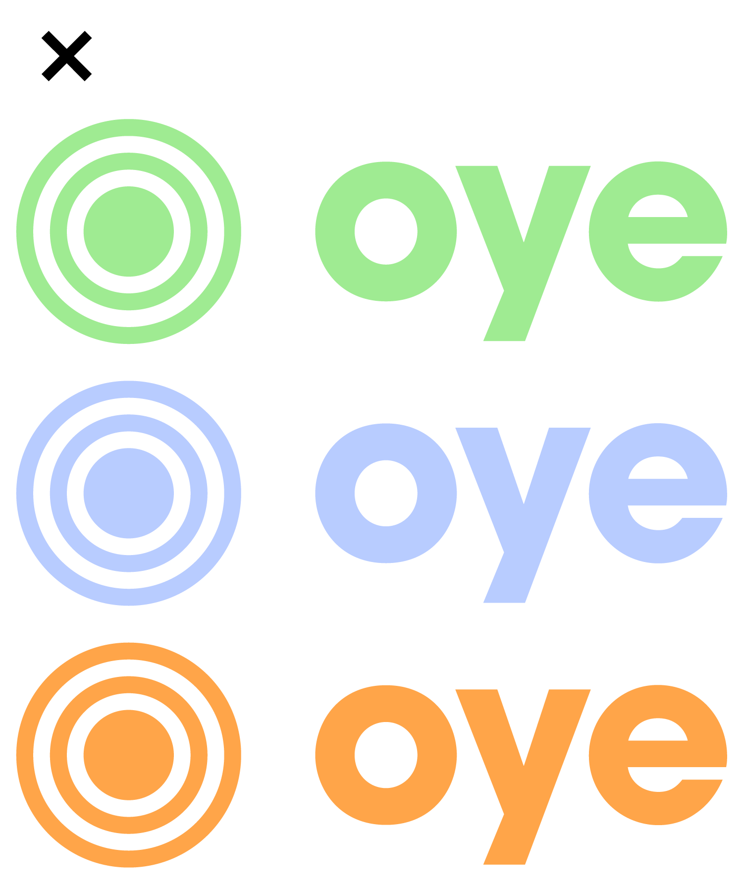 Oye Brandguide - brand identity, guideline and assets.