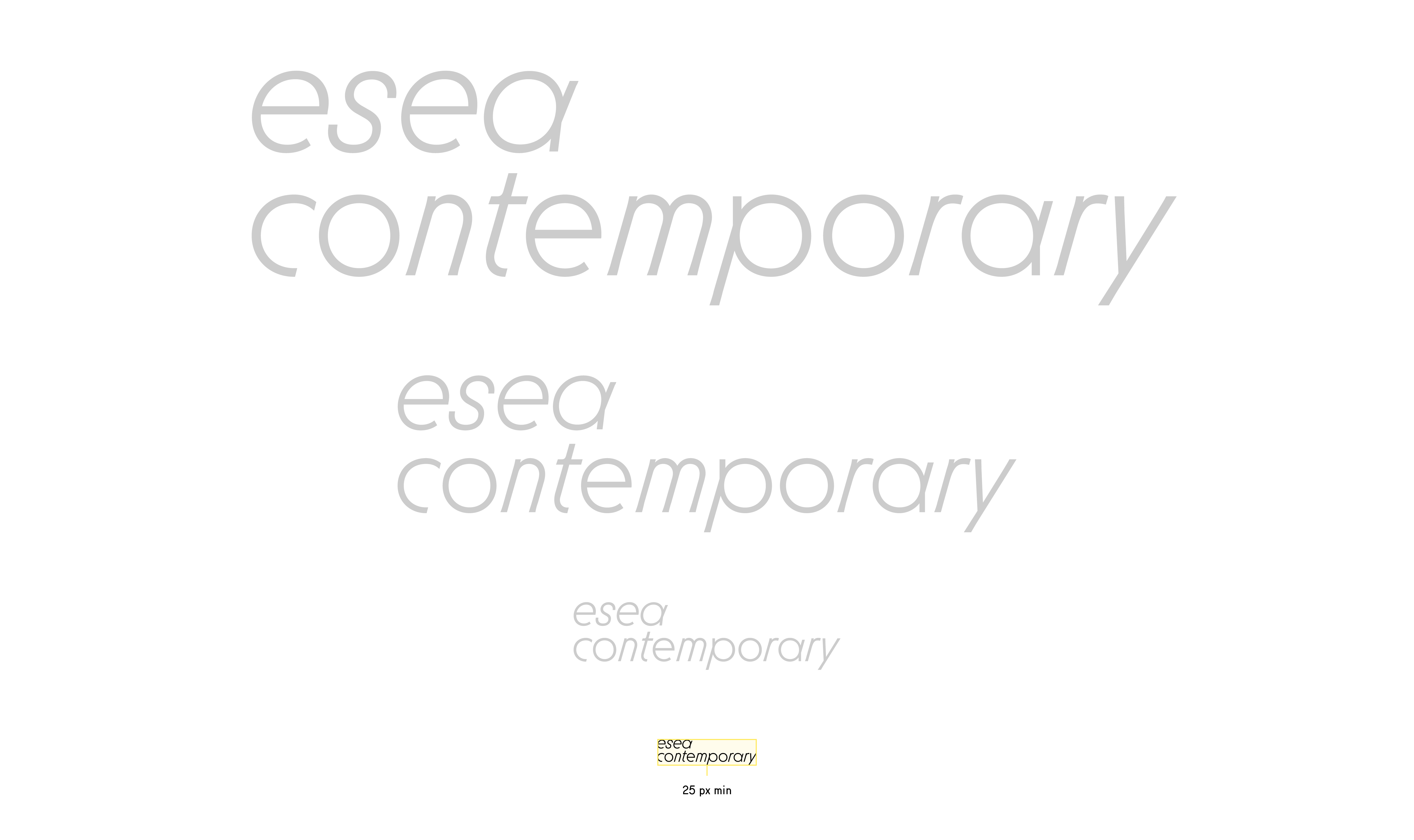 esea contemporary - brand identity, guideline and assets.