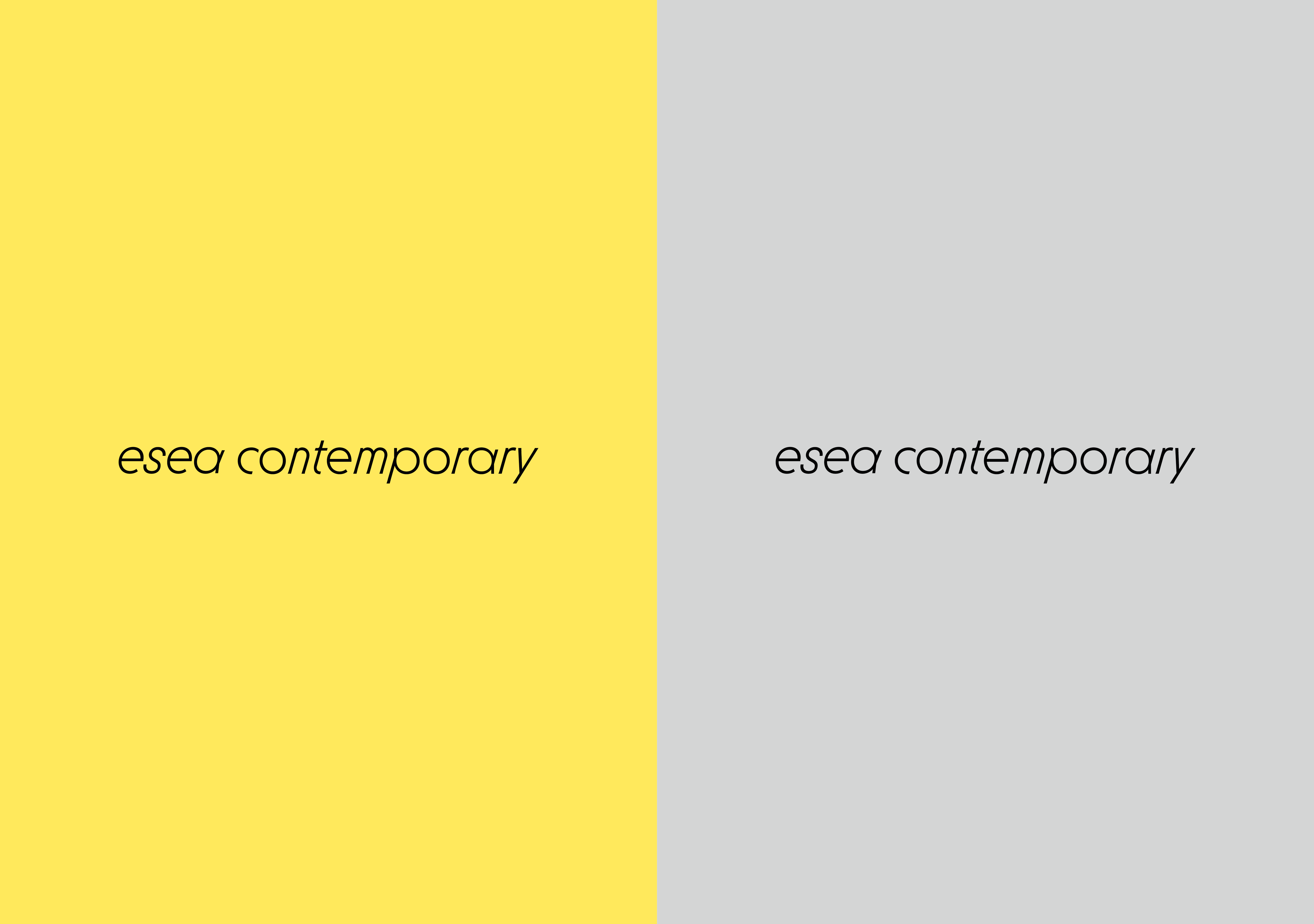 esea contemporary - brand identity, guideline and assets.