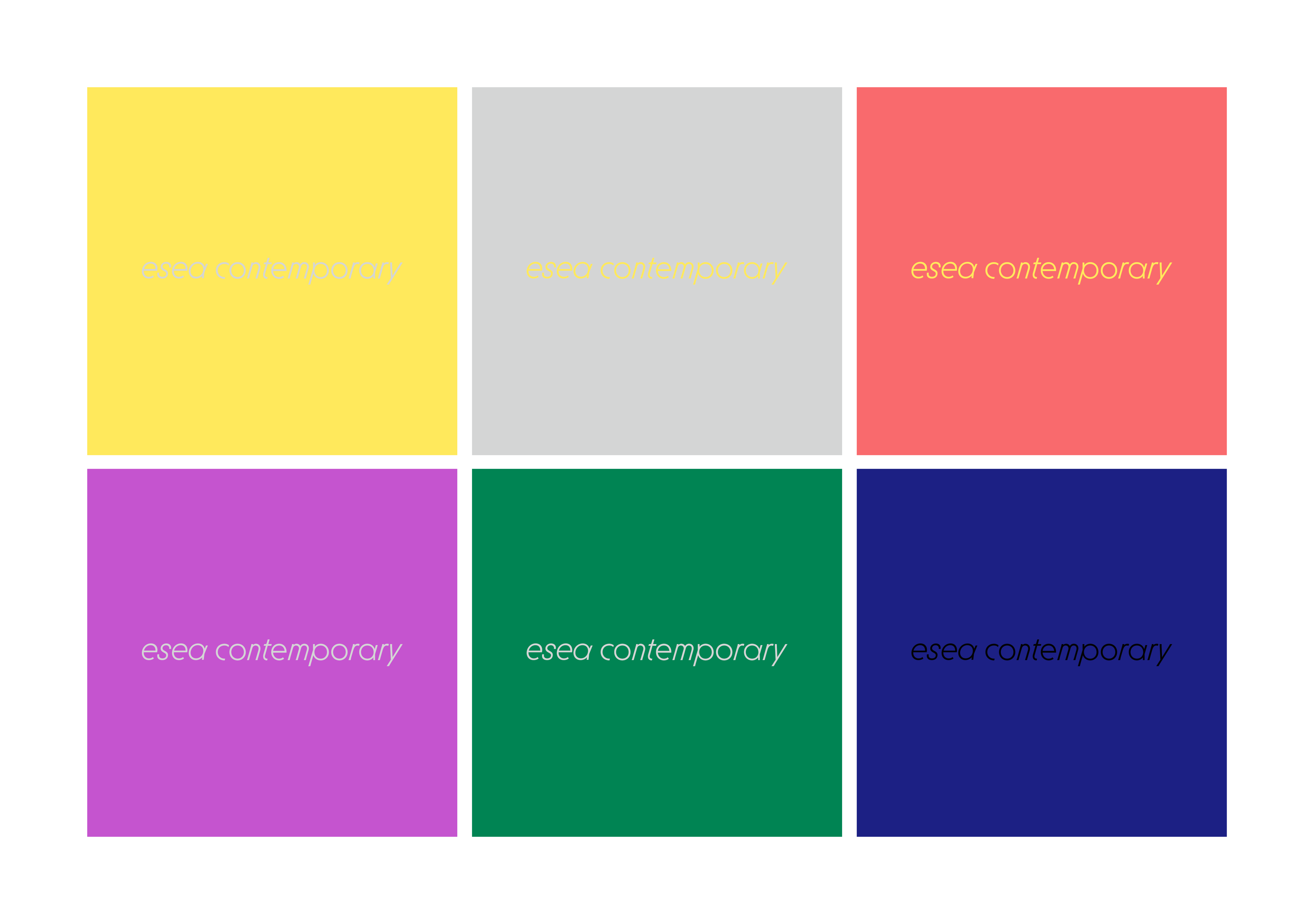 esea contemporary - brand identity, guideline and assets.