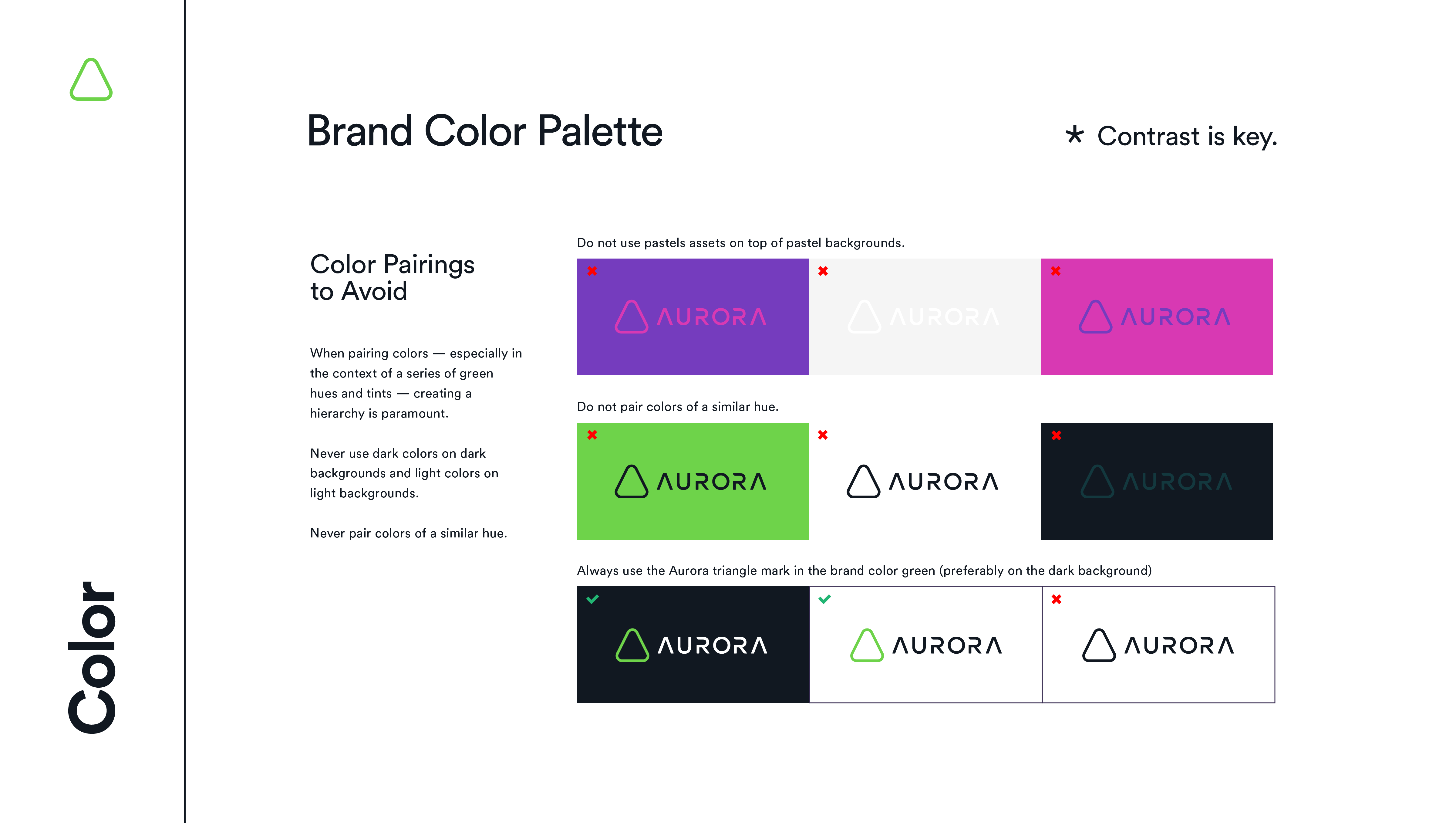 Aurora - brand identity, guideline and assets.