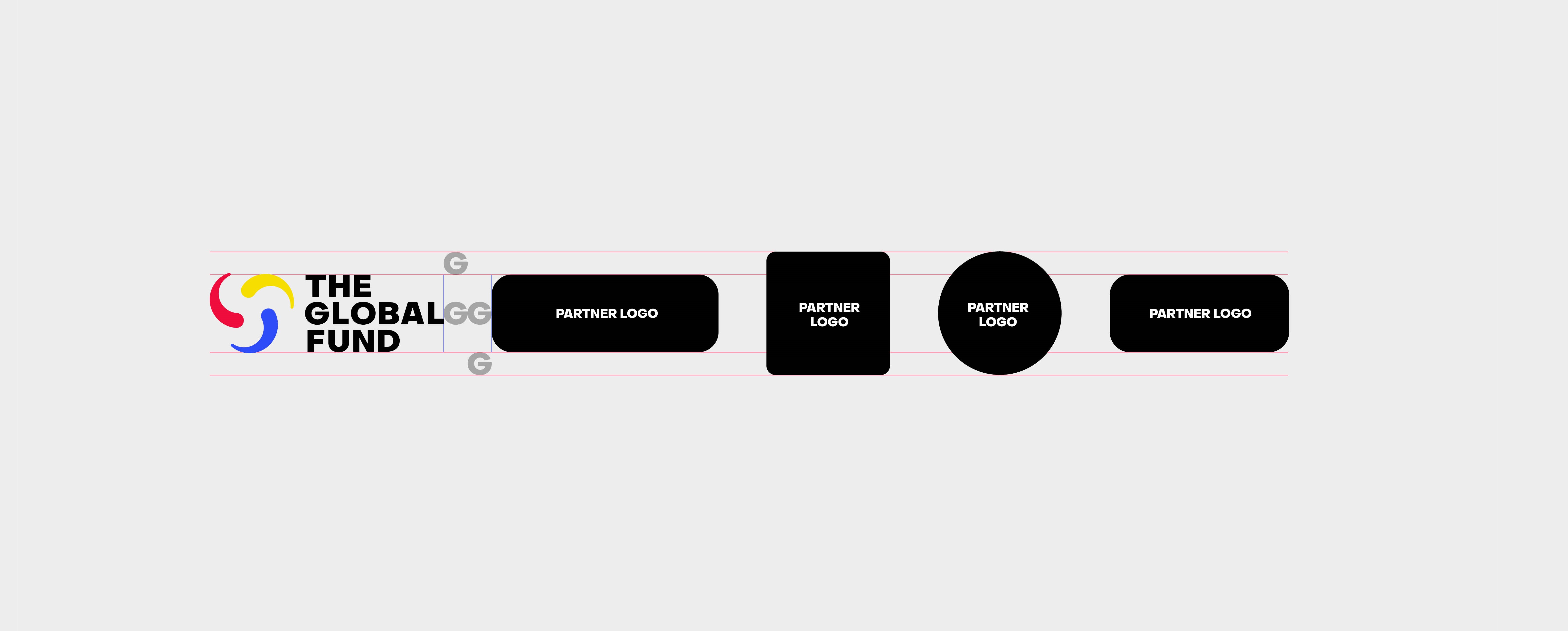 The Global Fund–Partners - brand identity, guideline and assets.