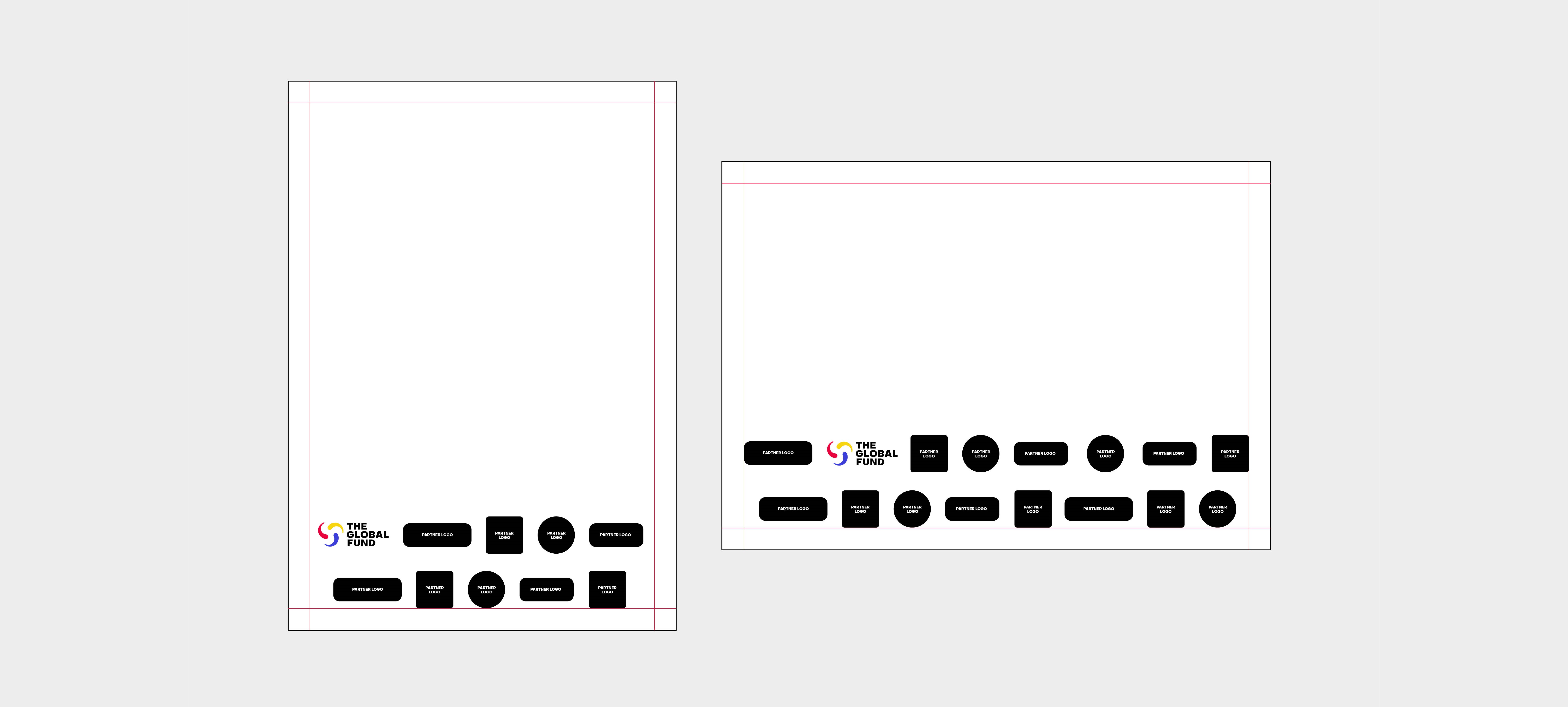 The Global Fund–Partners - brand identity, guideline and assets.