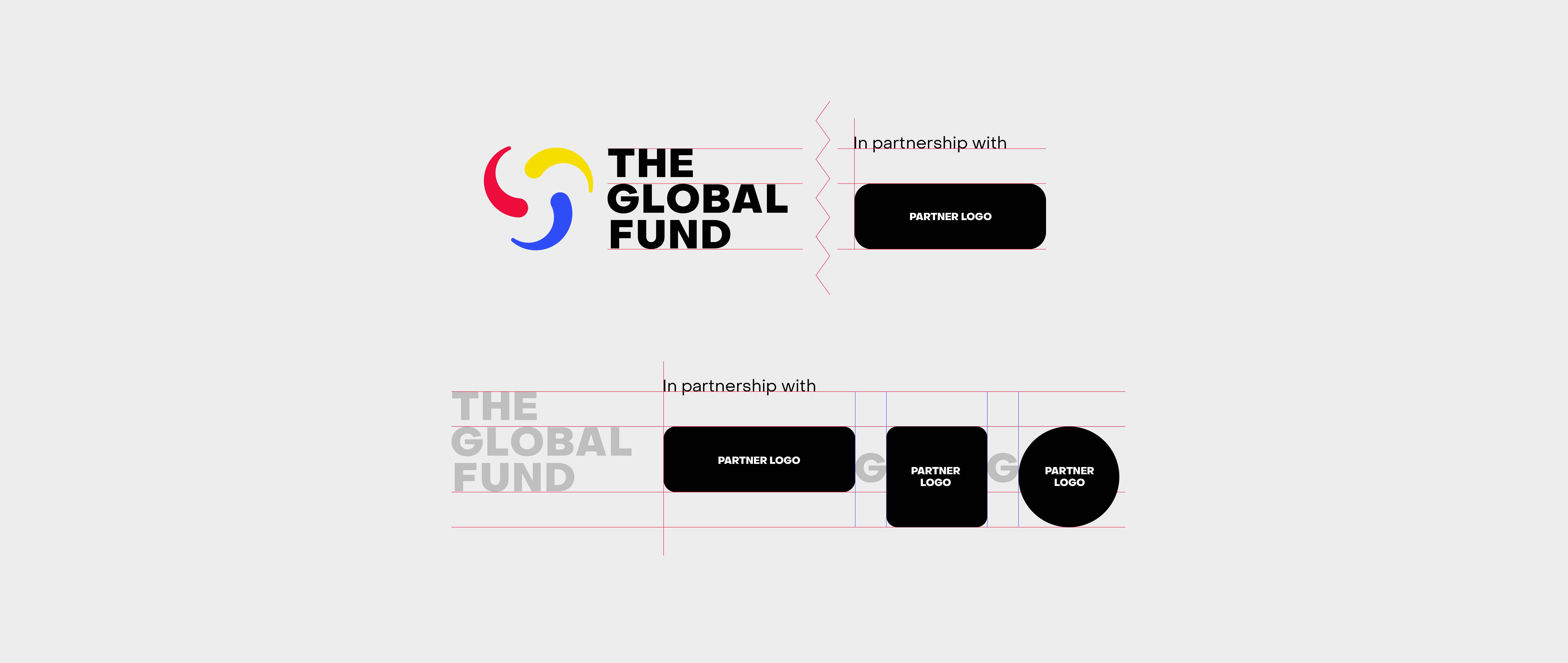The Global Fund–Partners - brand identity, guideline and assets.