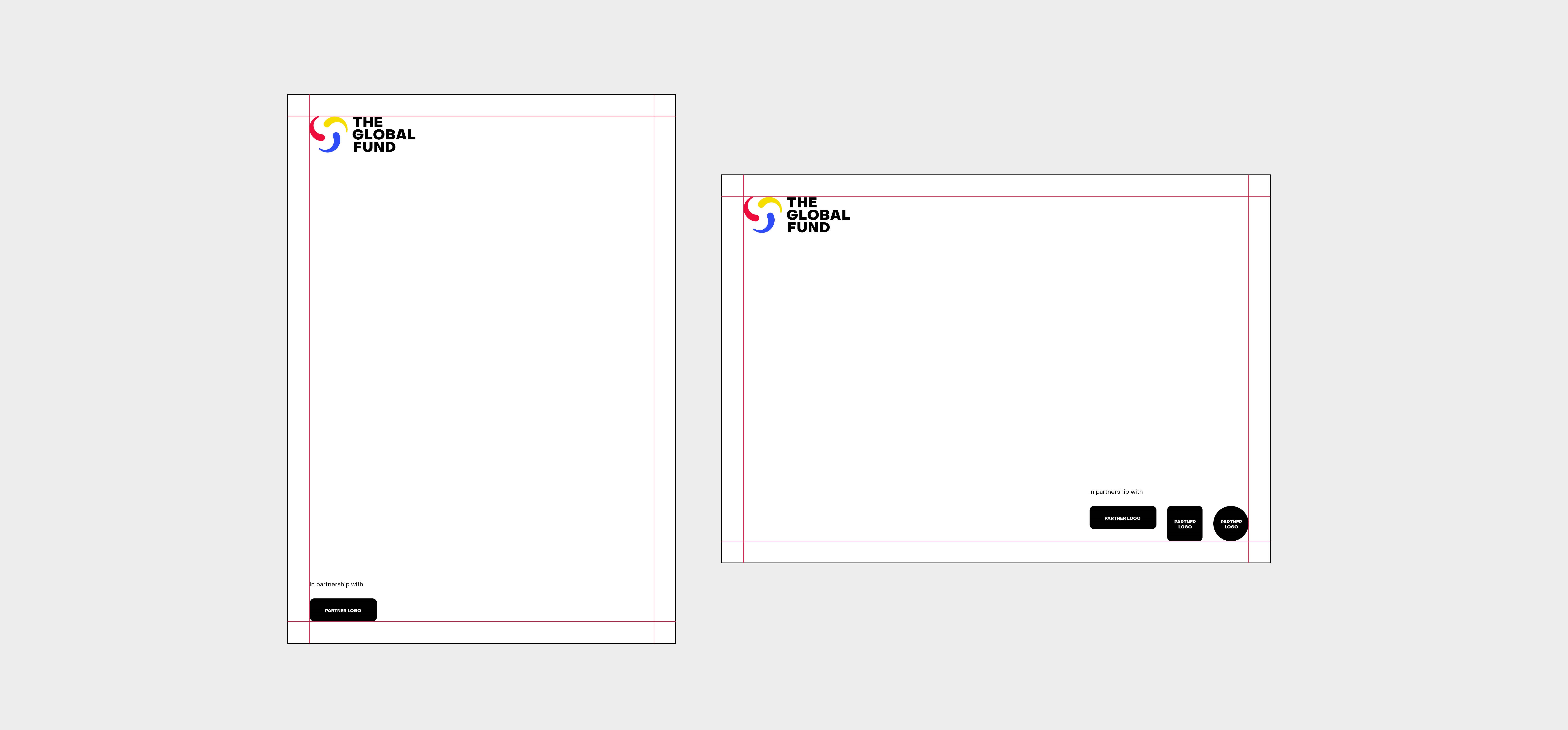 The Global Fund–Partners - brand identity, guideline and assets.