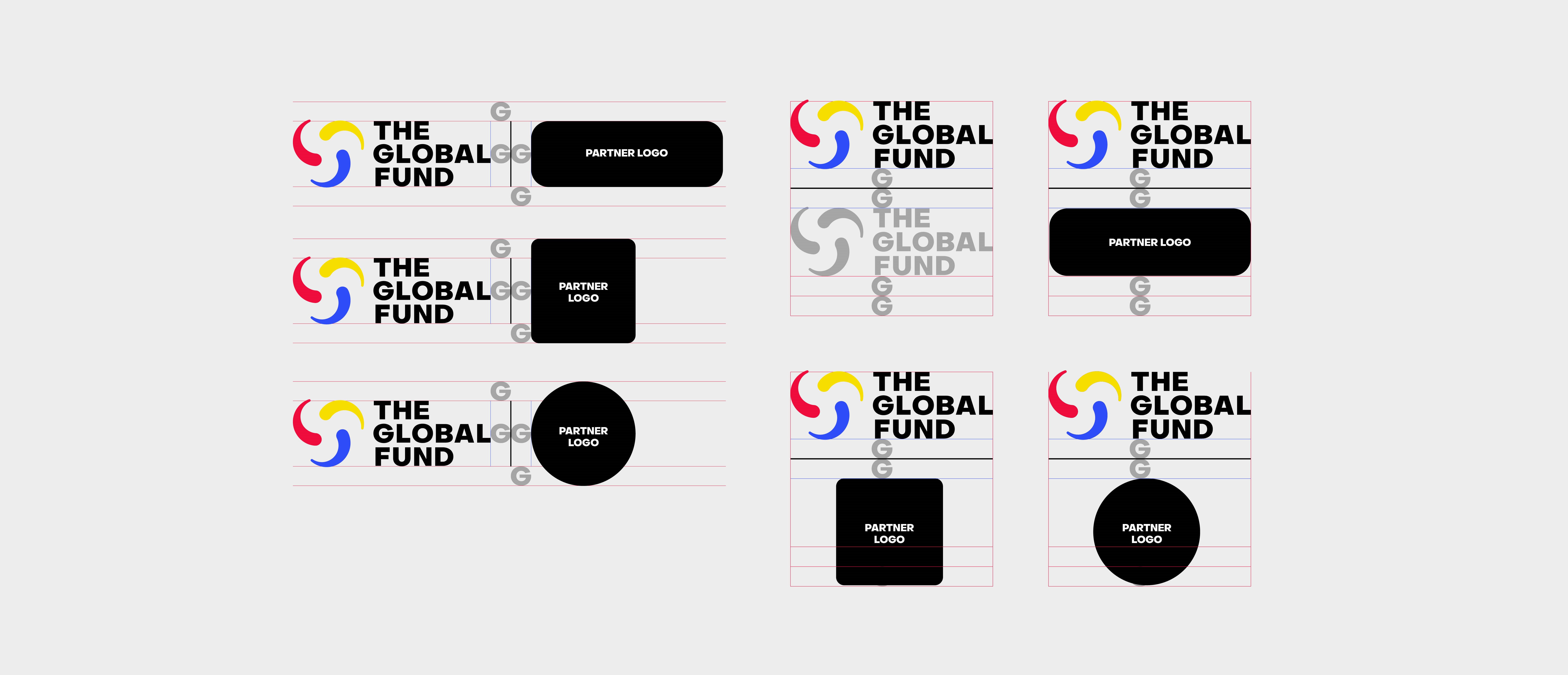 The Global Fund–Partners - brand identity, guideline and assets.