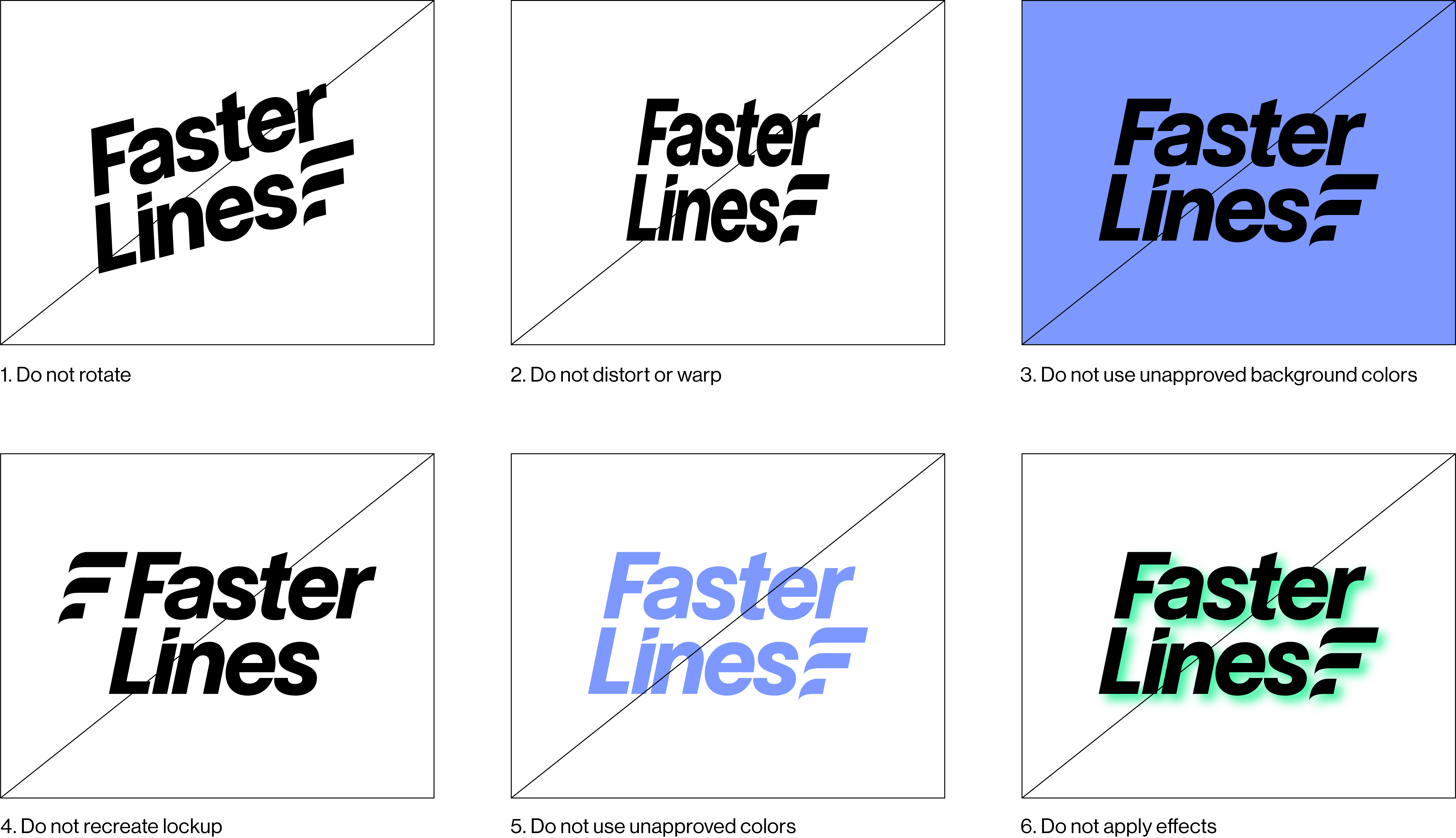 FasterLines - brand identity, guideline and assets.
