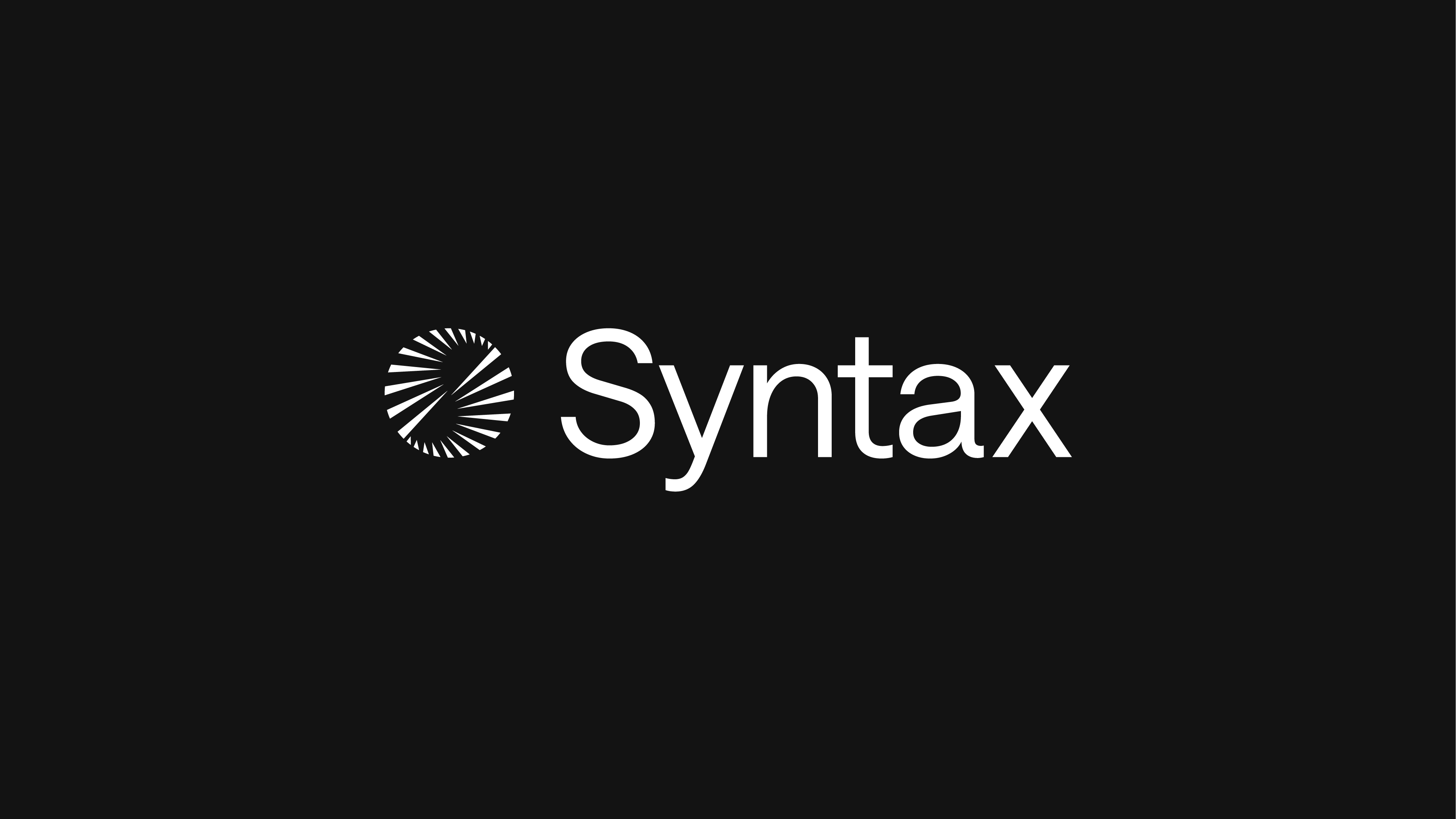 Syntax - brand identity, guideline and assets.