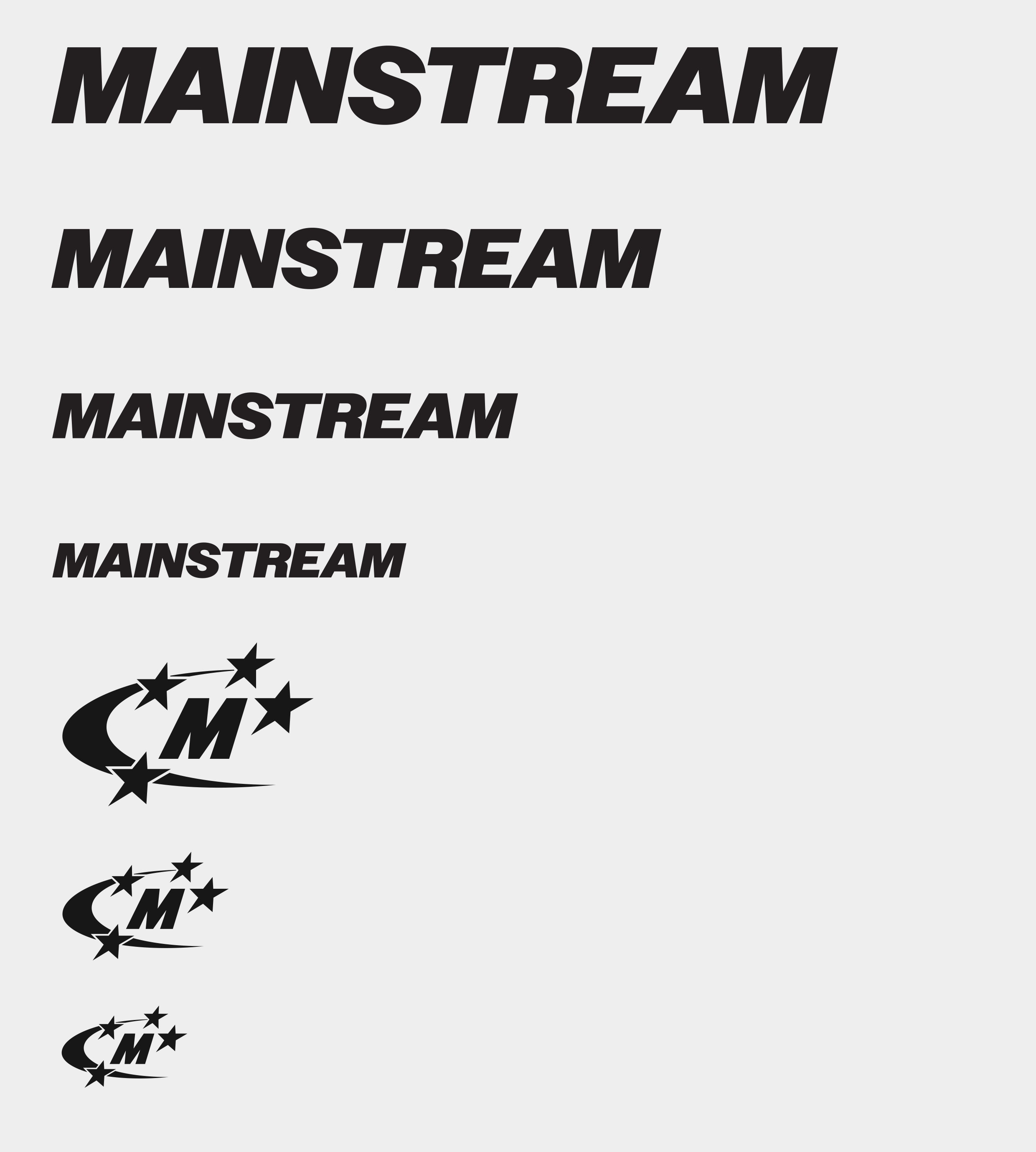 Mainstream - brand identity, guideline and assets.