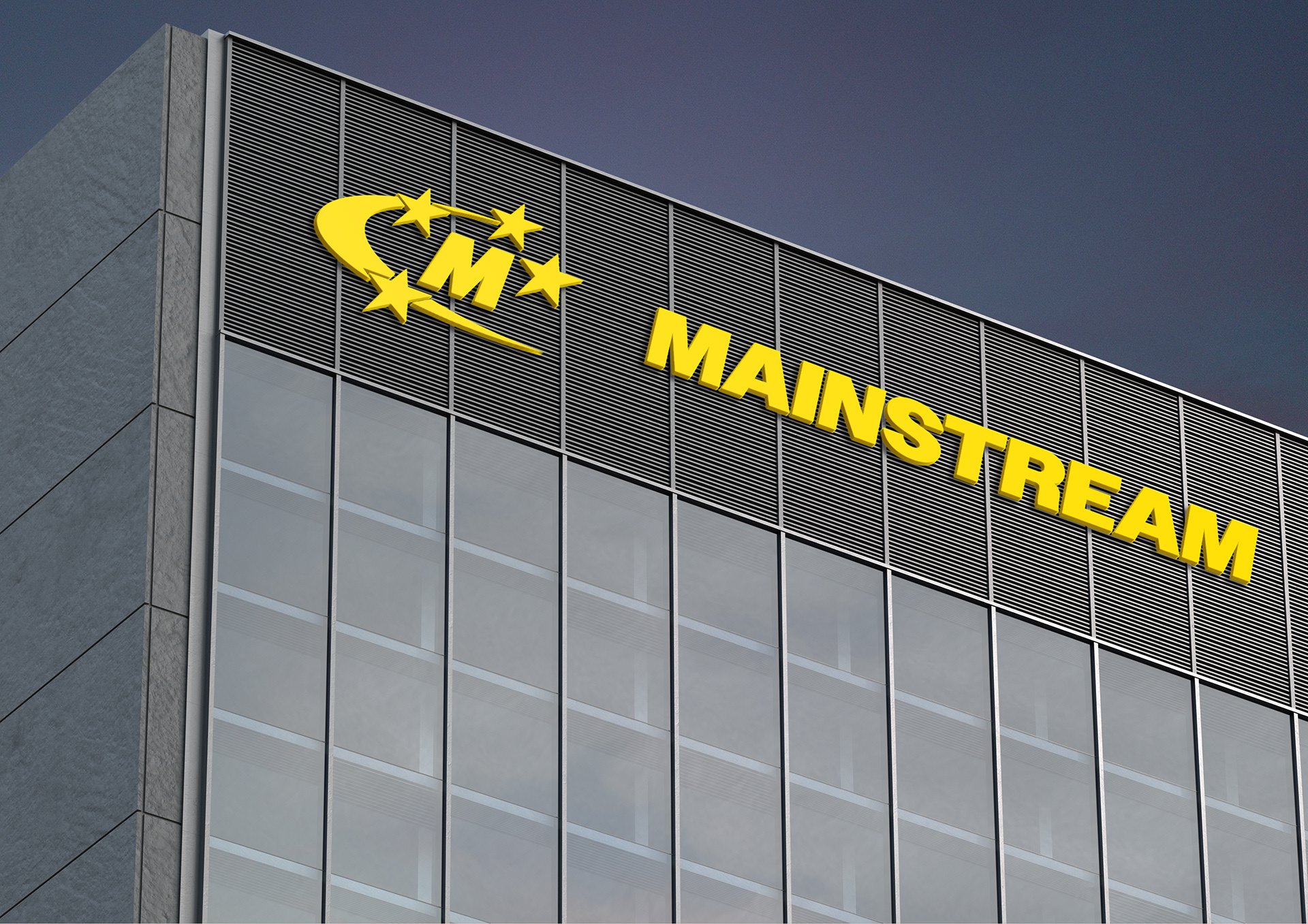 Mainstream - brand identity, guideline and assets.