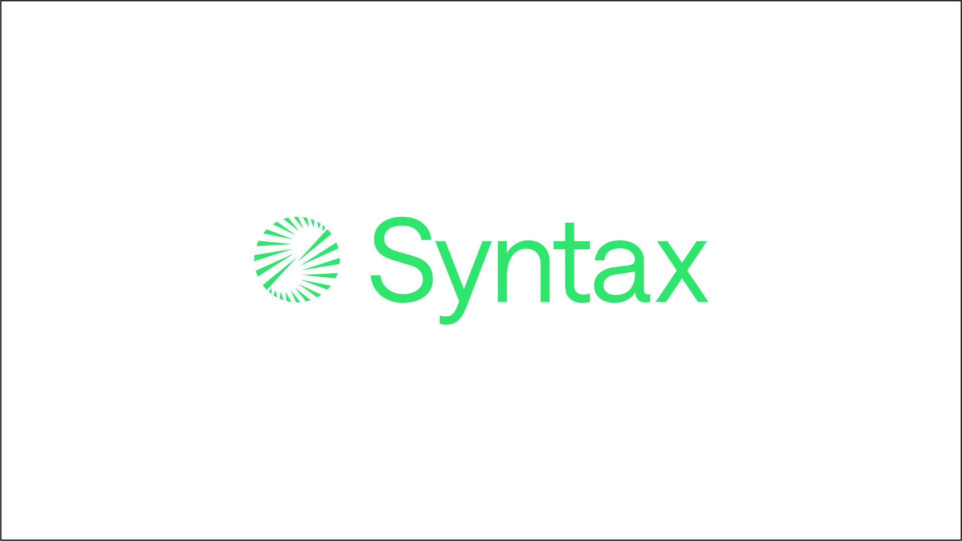 Syntax - brand identity, guideline and assets.