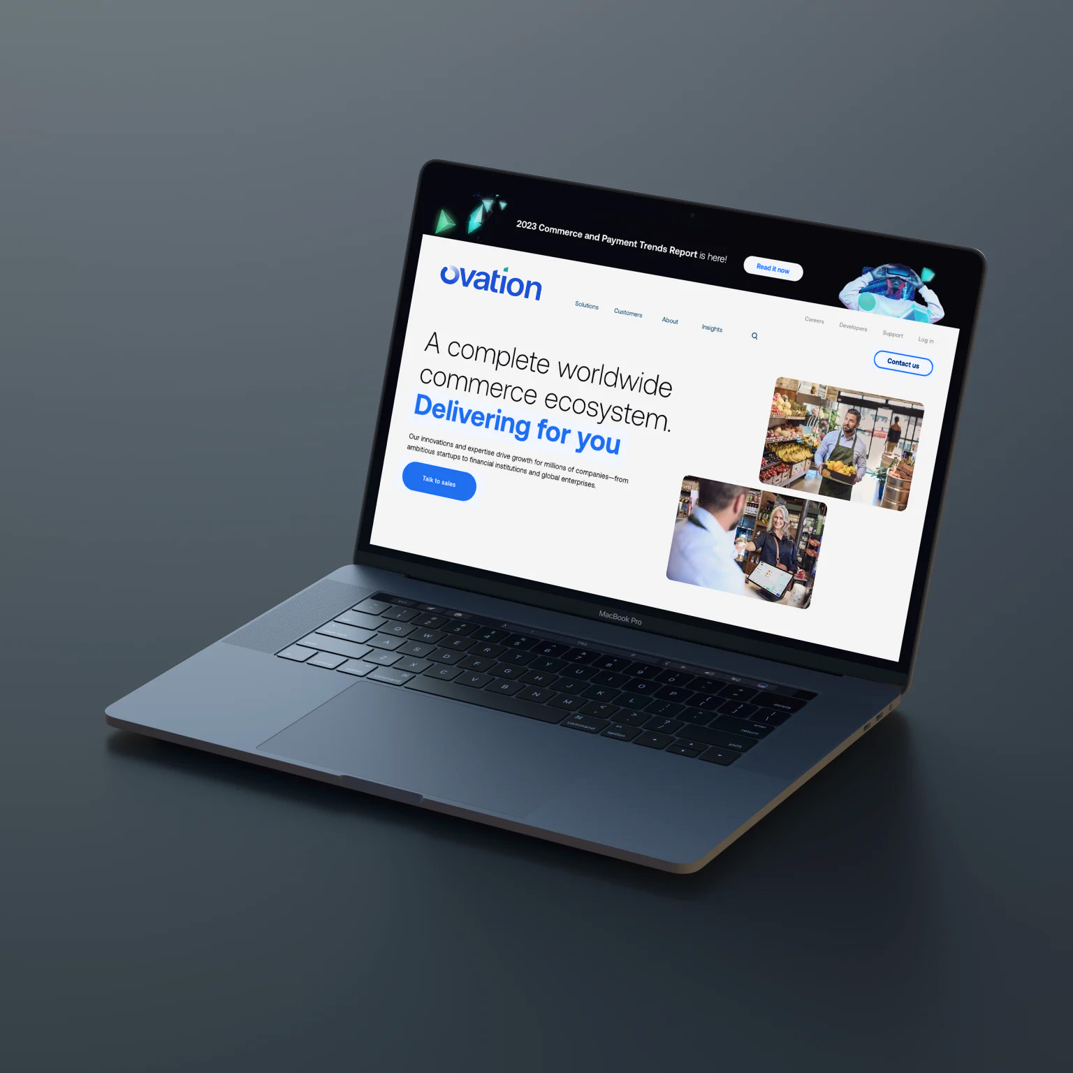 Ovation - brand identity, guideline and assets.