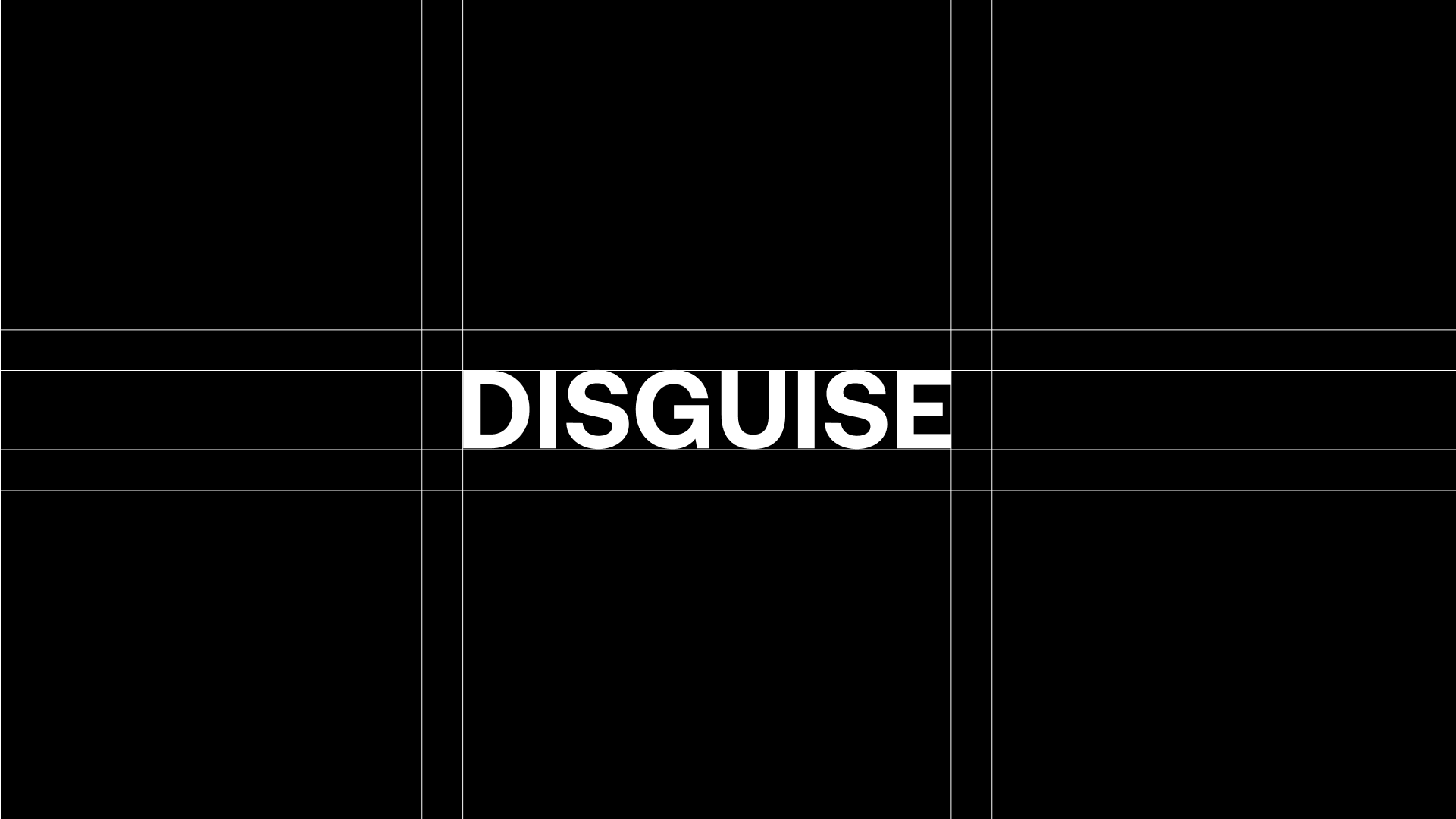 Disguise - brand identity, guideline and assets.