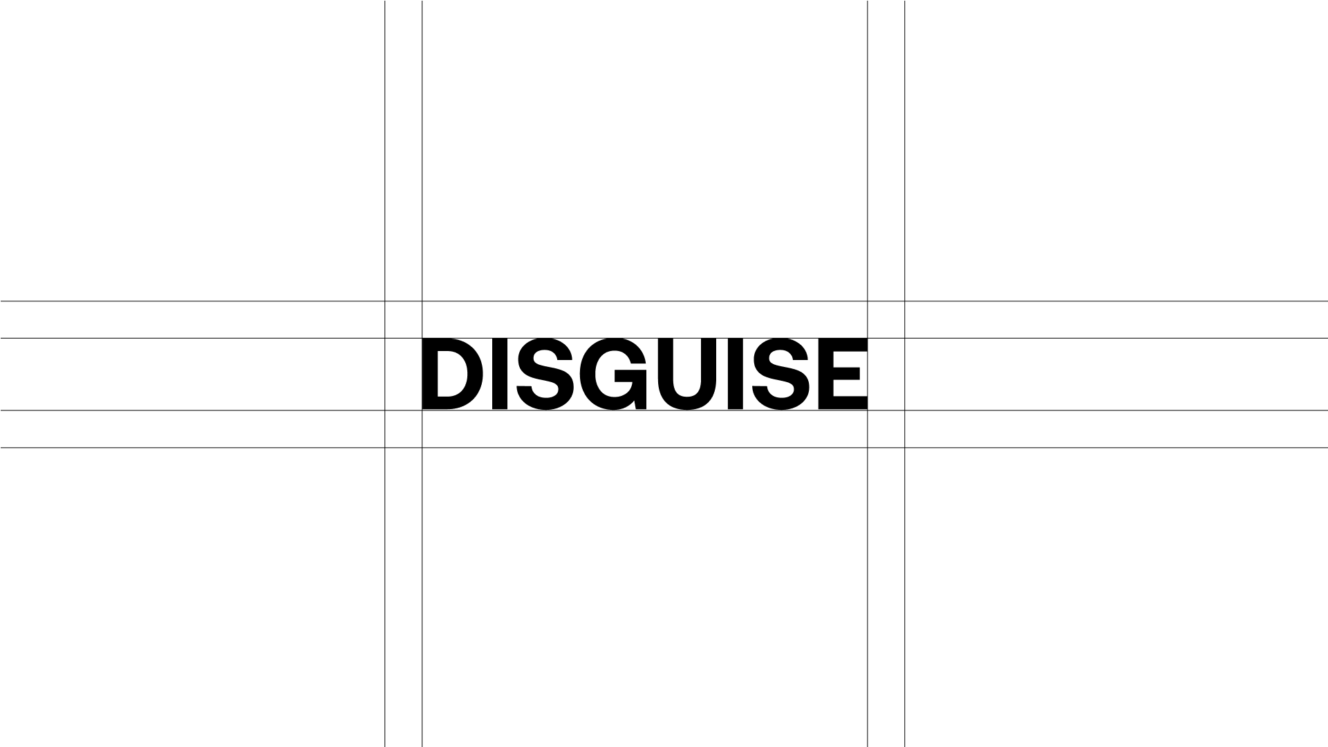 Disguise - brand identity, guideline and assets.